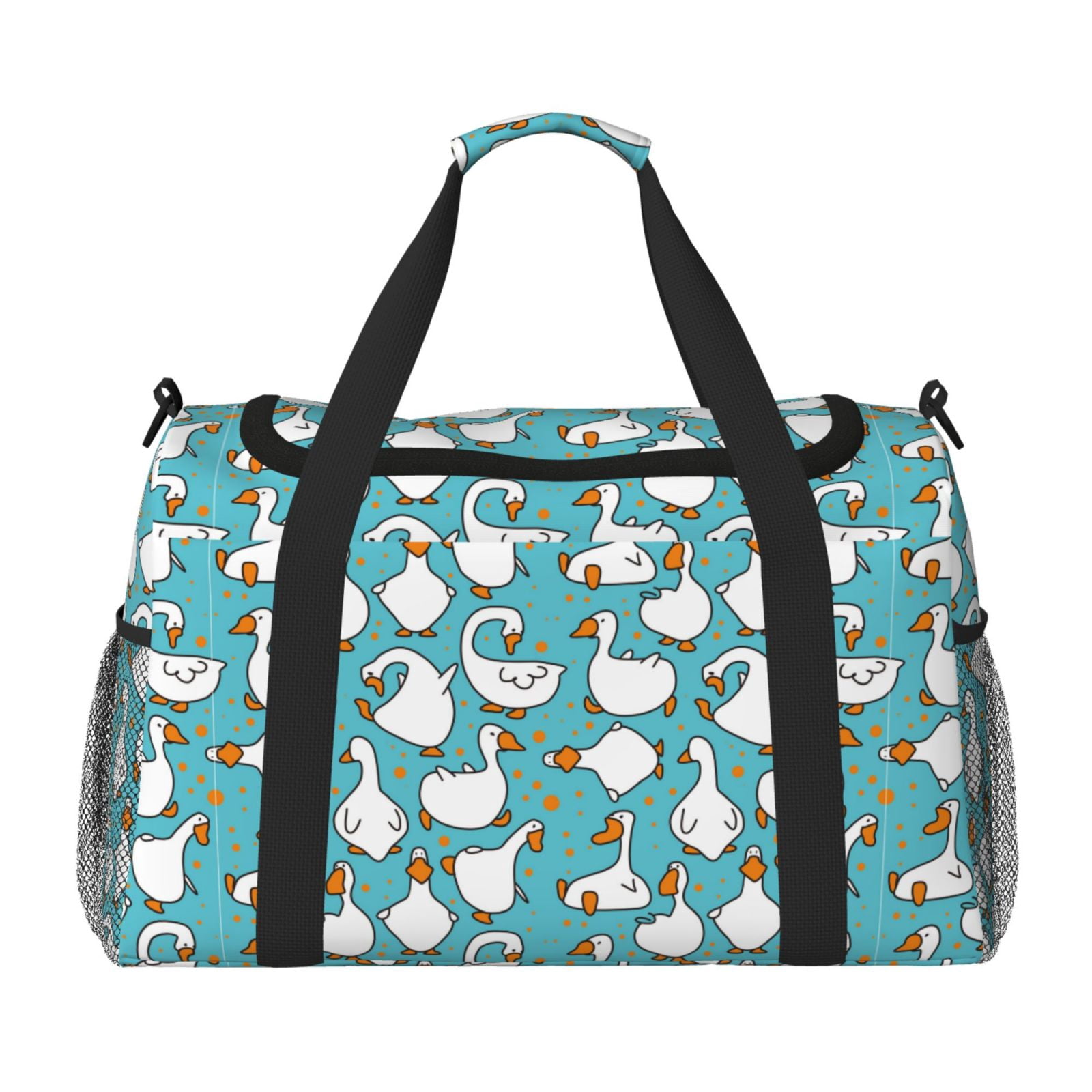 Defioc Cartoon Funny Goose Print Hand Travel Bag - Foldable Travel ...