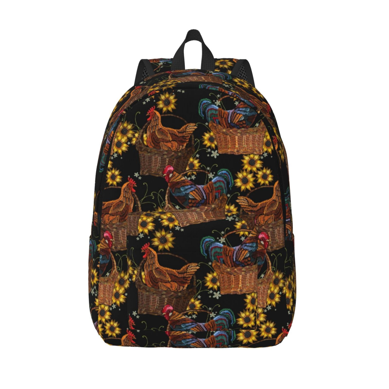Defioc Chicken Rooster for Canvas Backpack,Travel Rucksack Unisex ...