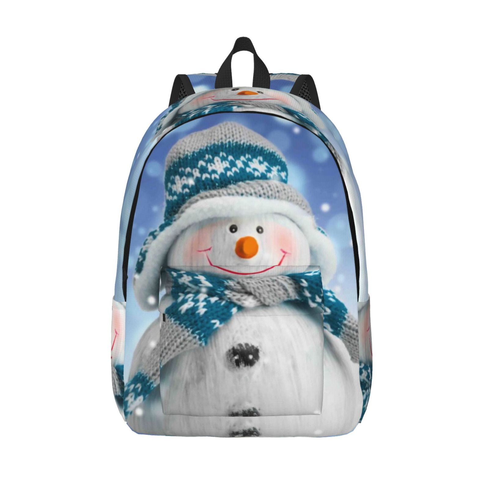 Defioc Christmas Snowman In The Snow for Canvas Backpack,Travel ...