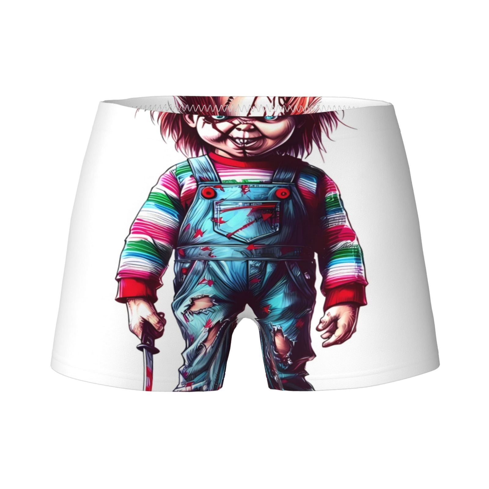 Defioc Chucky Print Girls Cotton Underwear,Boxer Briefs Underwear for ...