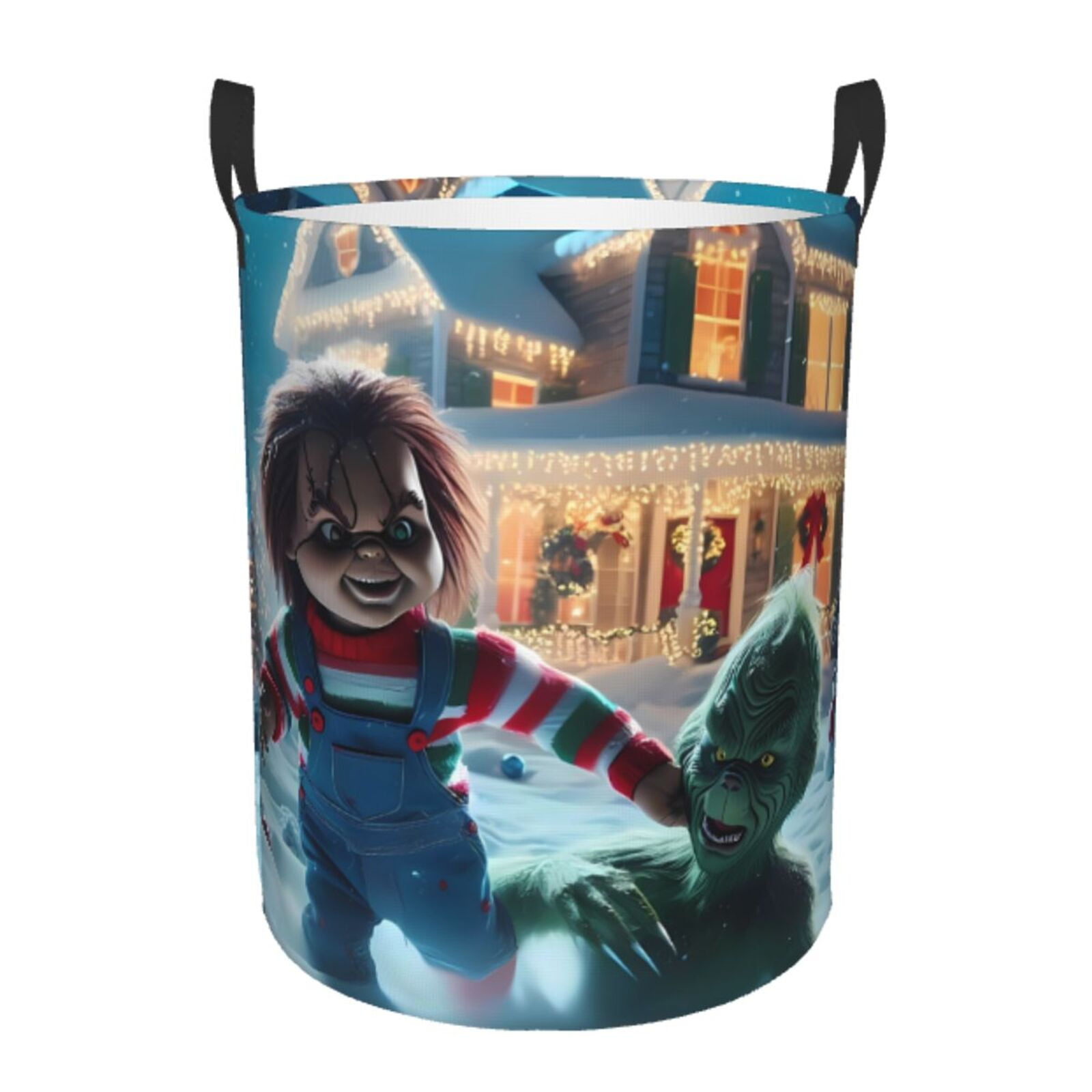 Defioc Chucky Print Waterproof Foldable Laundry Hamper Bucket with ...
