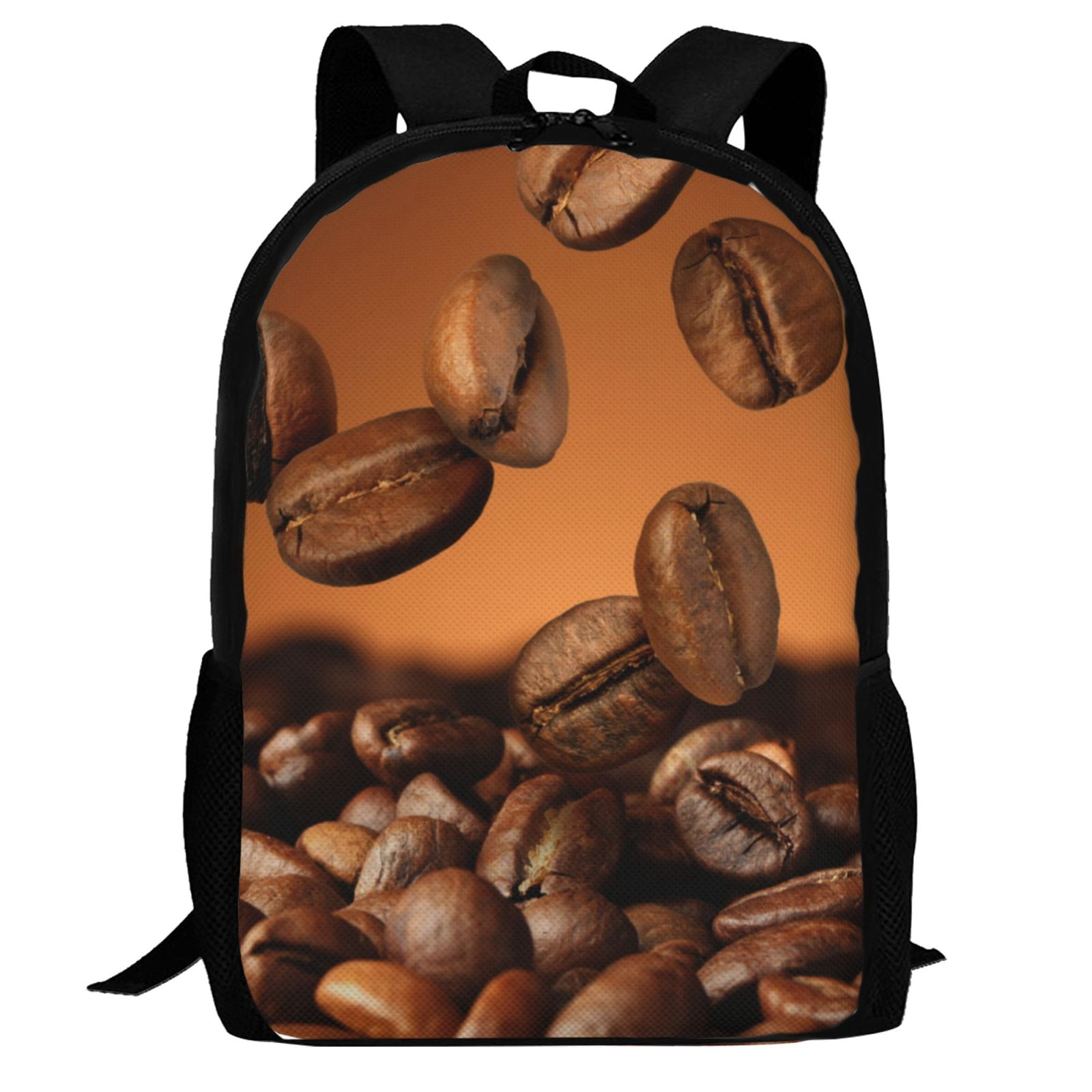Defioc Coffee Beans Pattern Carry on Backpack,16.5x12.5x5.5 Personal ...