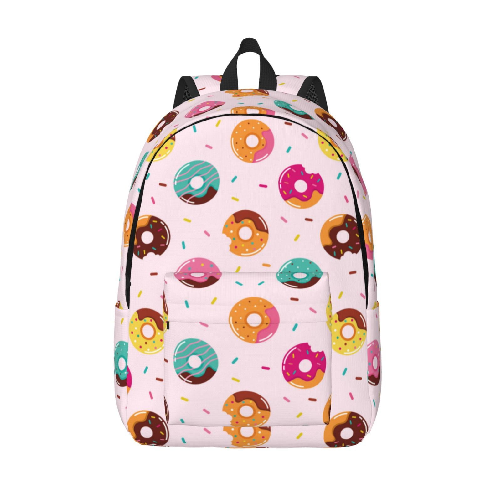 Defioc Colorful Donuts for Canvas Backpack,Travel Rucksack Unisex ...