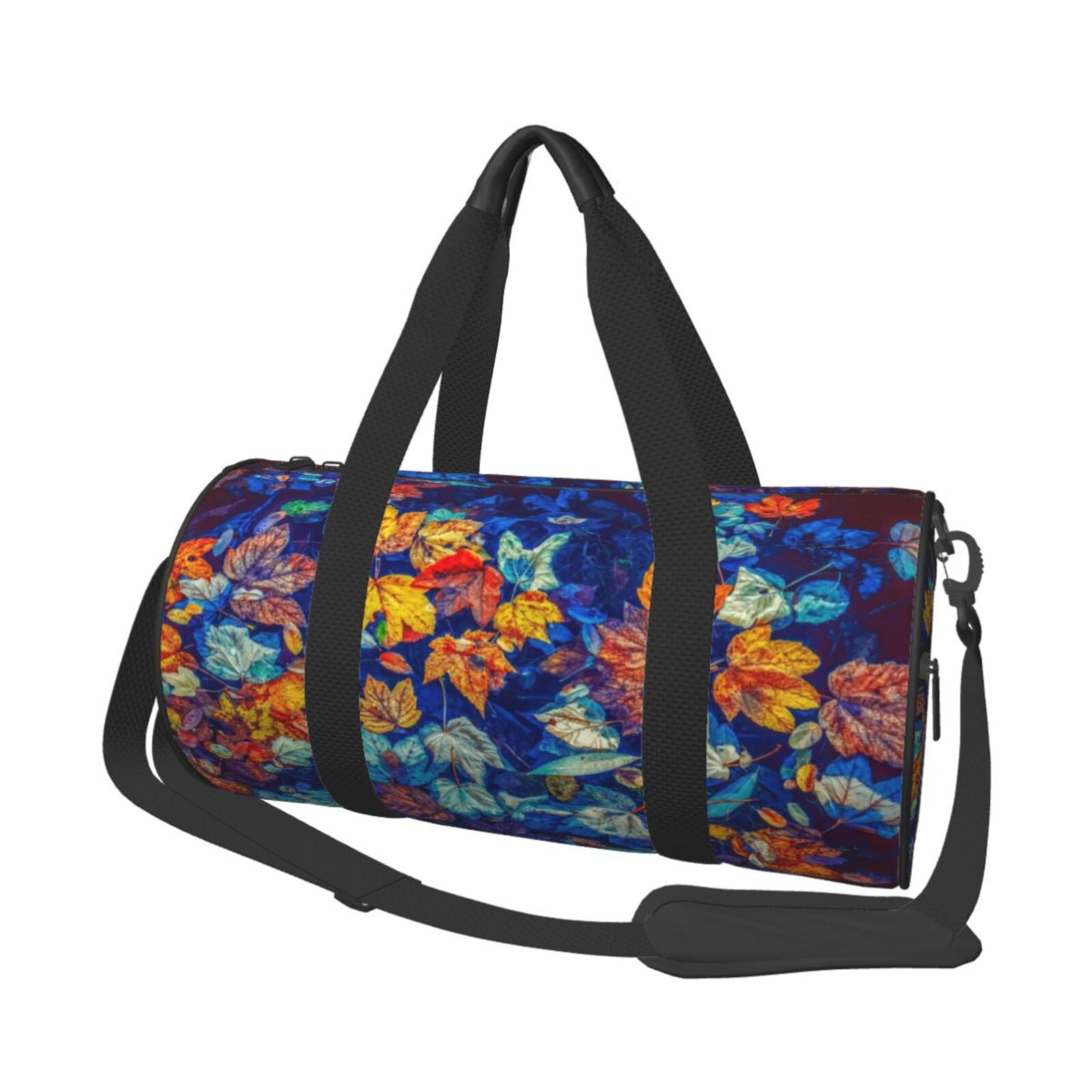 Defioc Colorful Fall Leaves for Travel Duffle Bag,Weekender Bag Carry ...