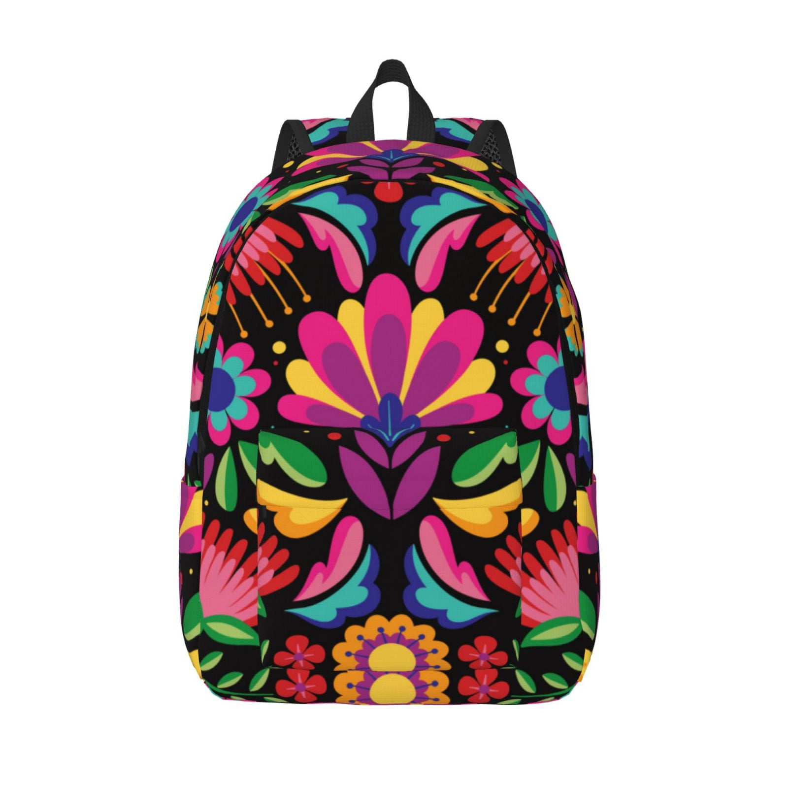 Defioc Colorful Floral Embroidery Mexican for Canvas Backpack,Travel ...