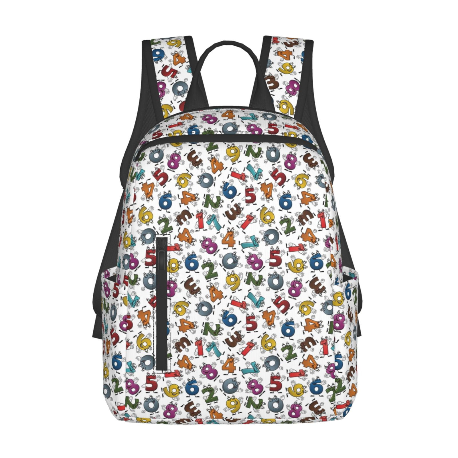 Defioc Colorful Numbers Pattern Travel Laptop Backpack,Lightweight ...