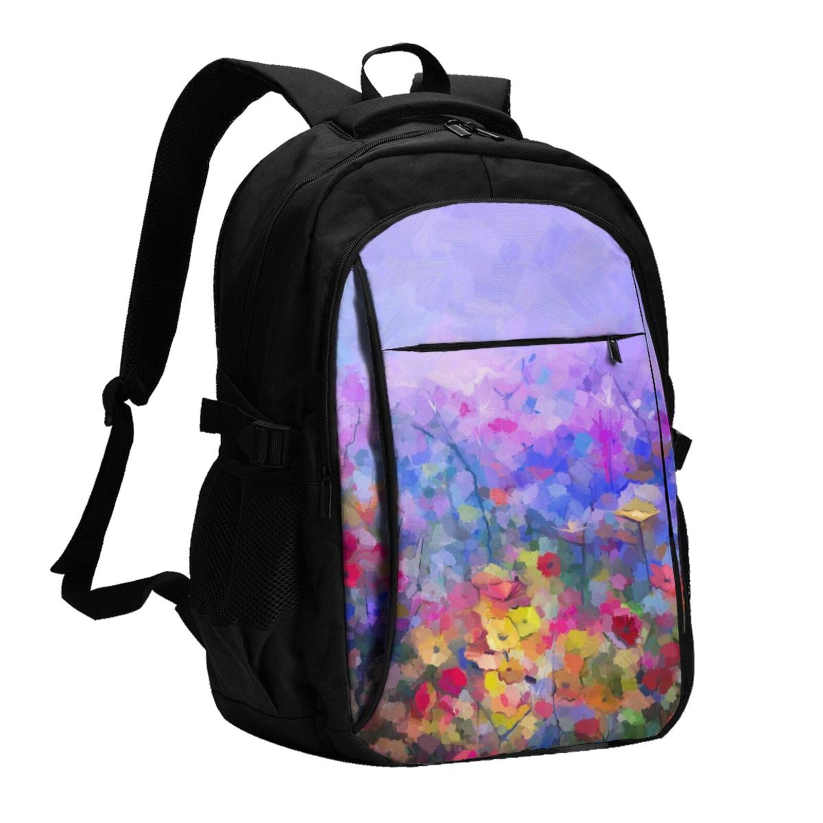 Defioc Colorful Purple Cosmos Flower for Travel Backpack for Women,15.6 ...