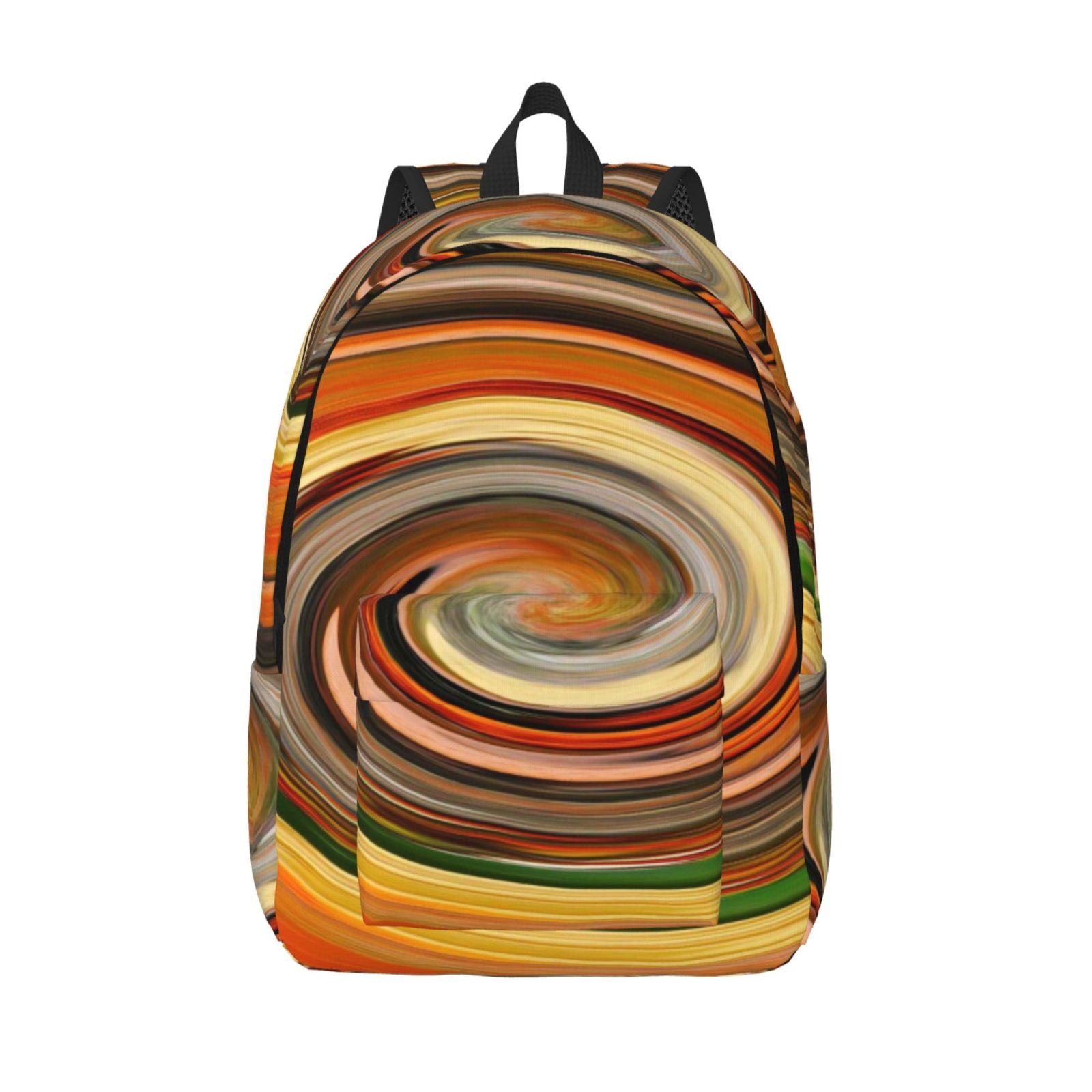 Defioc Colorful Swirl for Canvas Backpack,Travel Rucksack Unisex ...