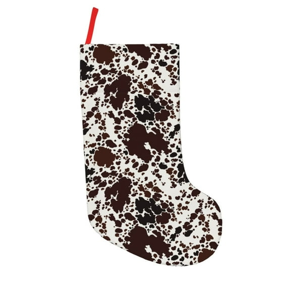 Defioc Cow Skin for Christmas Stockings 18" Personalized Holiday ...