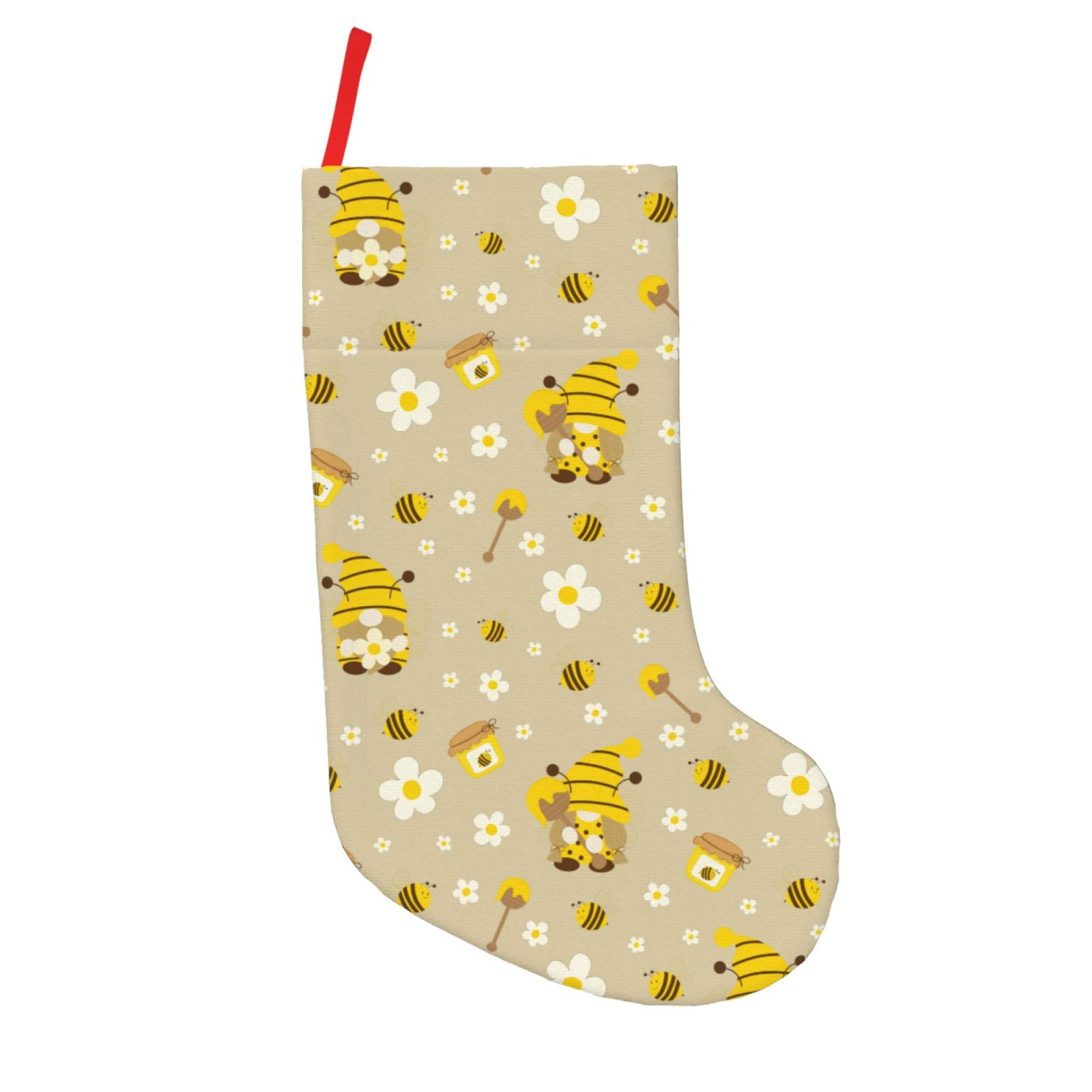 Defioc Cute Bee Gnomes for Christmas Stockings 18" Personalized Holiday ...
