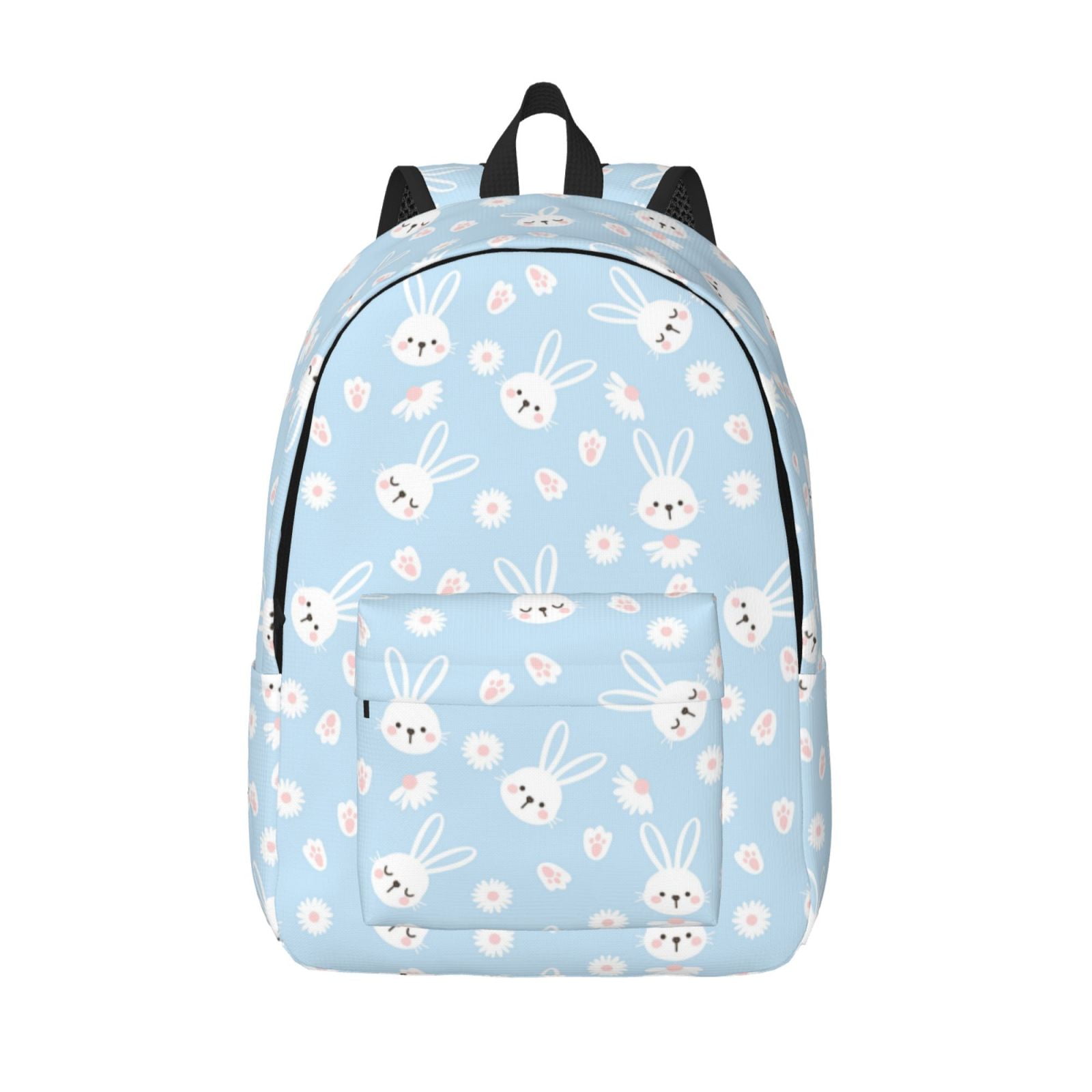 Defioc Cute Bunny for Canvas Backpack,Travel Rucksack Unisex Knapsack ...