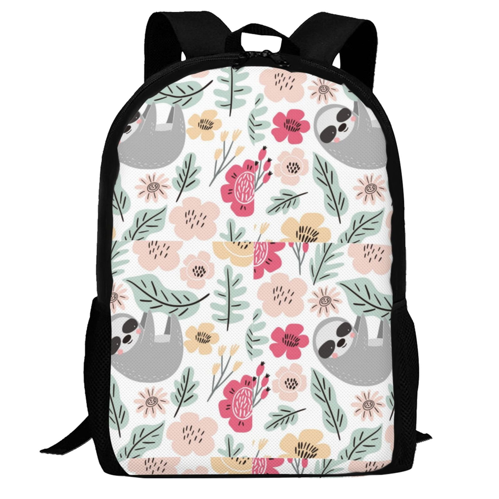 Defioc Cute Cartoon Sloth Pattern Carry on Backpack,16.5x12.5x5.5 ...