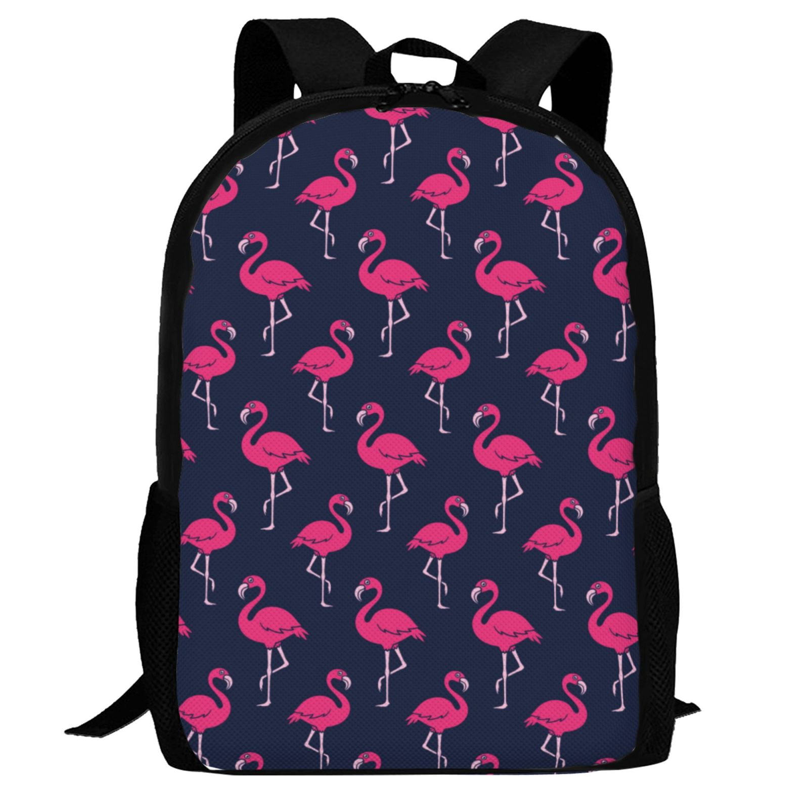 Defioc Cute Flamingo Pattern Carry on Backpack,16.5x12.5x5.5 Personal ...