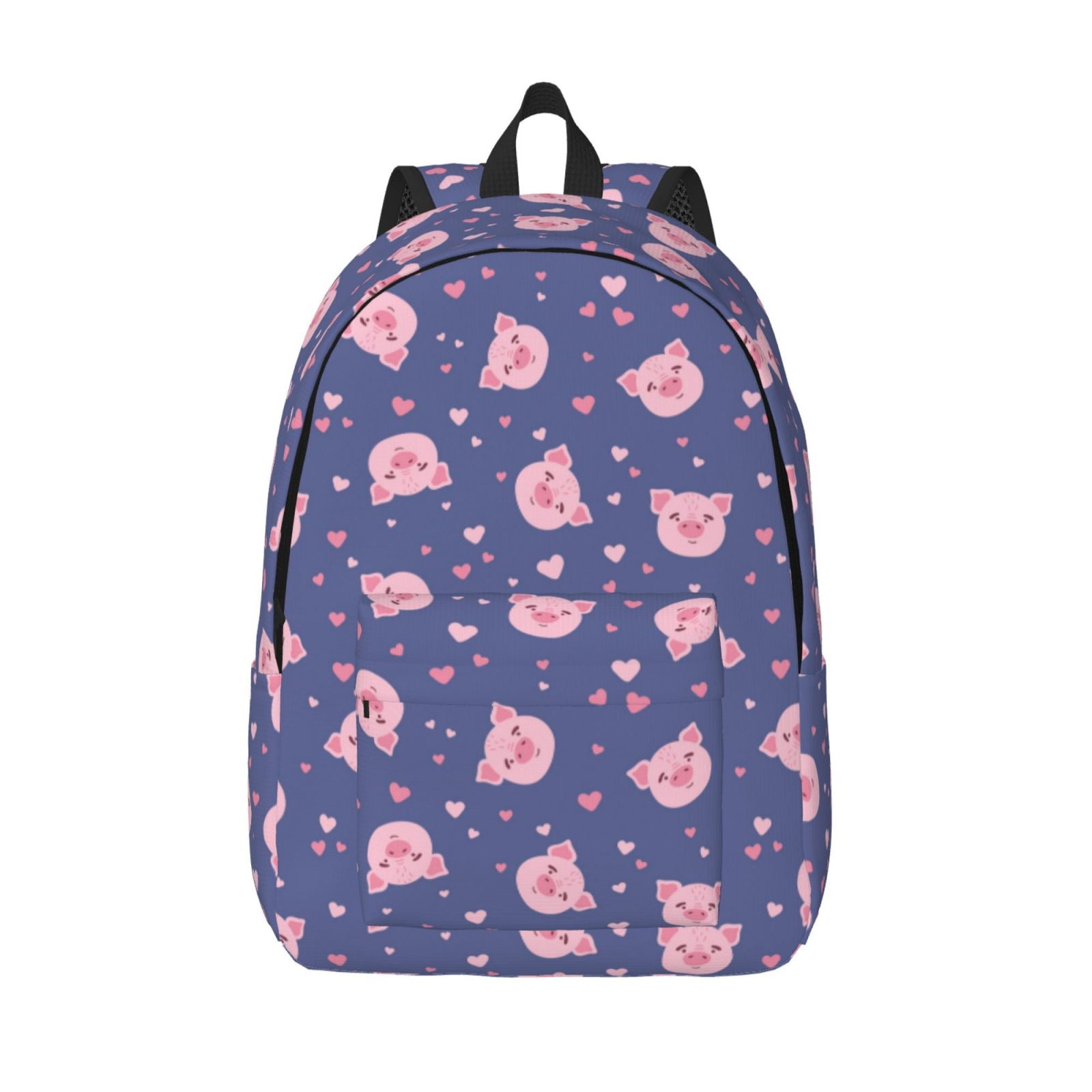 Defioc Cute Pig for Canvas Backpack,Travel Rucksack Unisex Knapsack ...