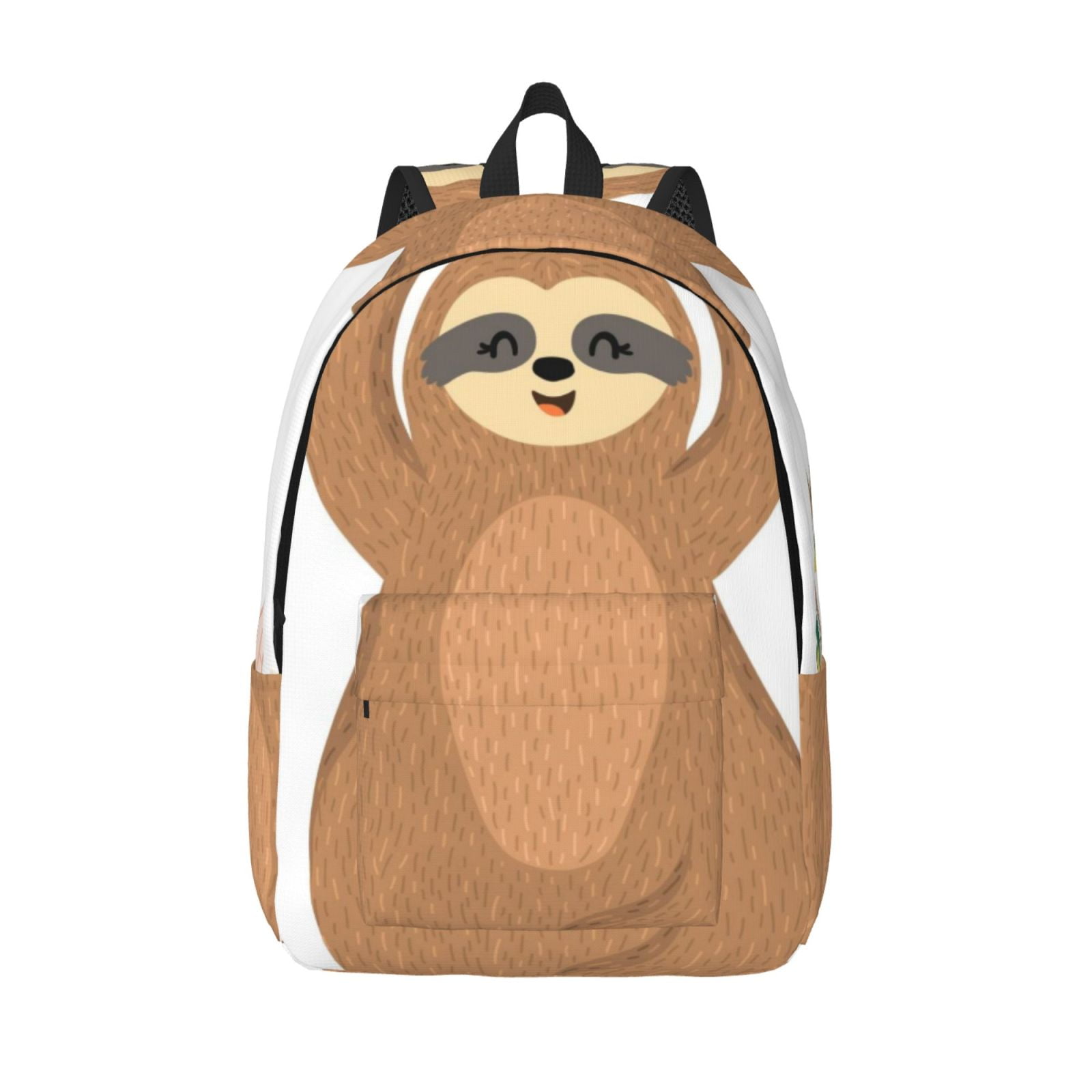 Defioc Cute Sloth In Yoga Pose Tree for Canvas Backpack,Travel Rucksack ...