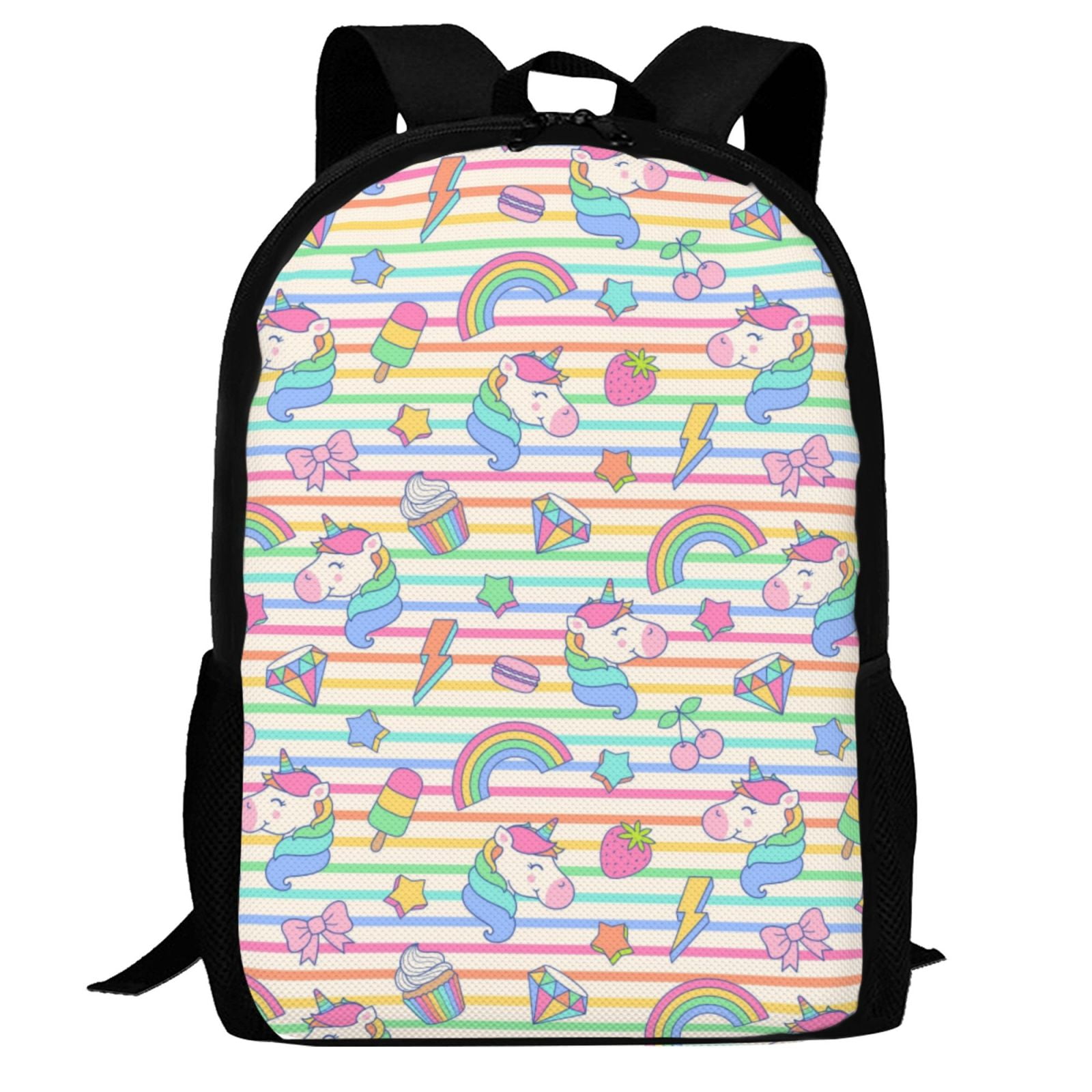 Defioc Cute Unicorn Pattern Carry on Backpack,16.5x12.5x5.5 Personal ...