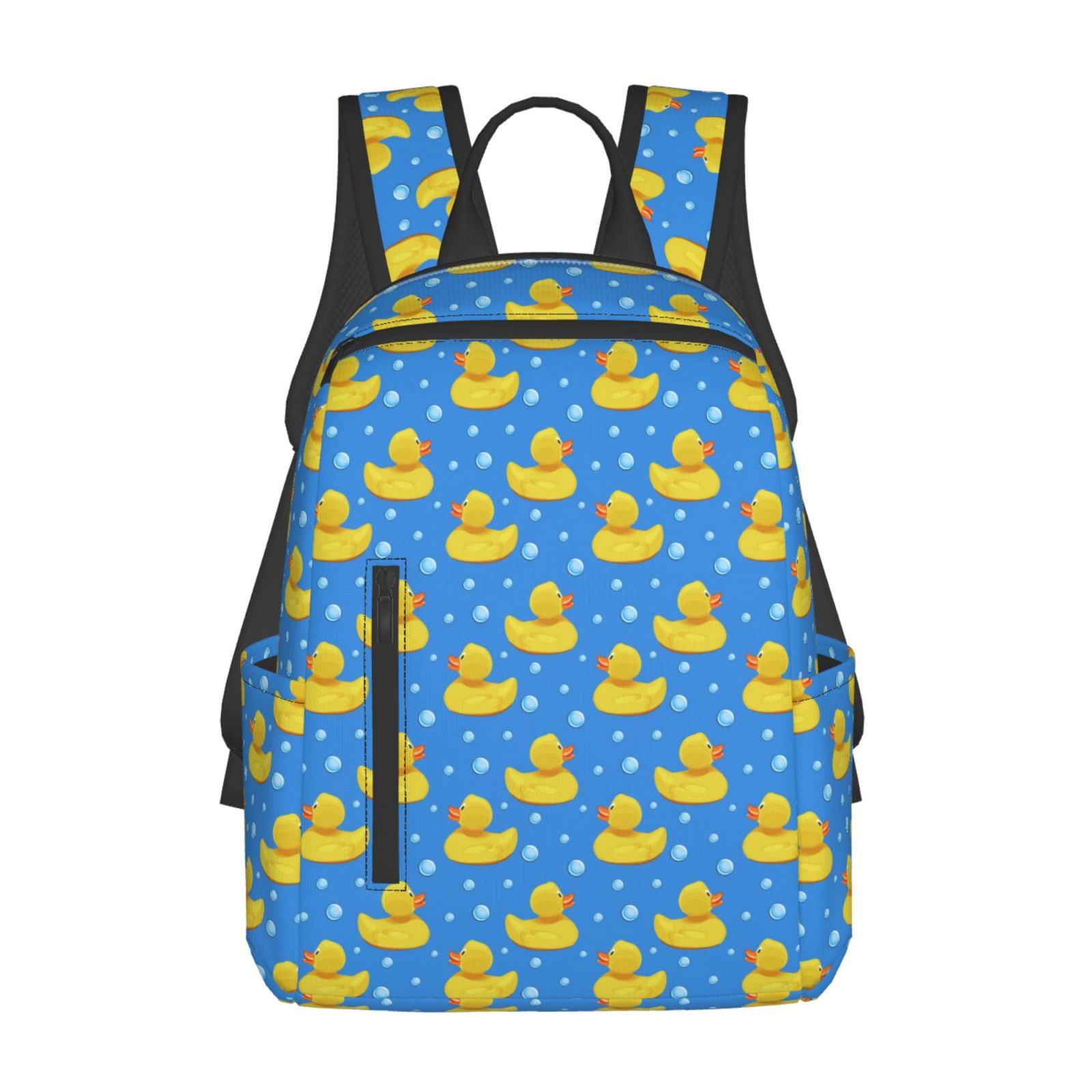 Defioc Cute Yellow Rubber Ducks Pattern Travel Laptop Backpack ...