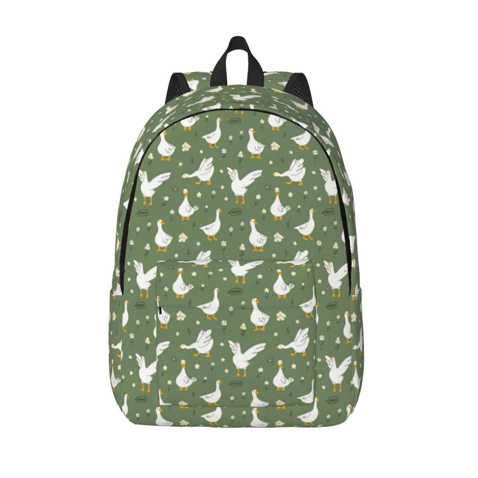 Defioc Cute goose for Canvas Backpack,Travel Rucksack Unisex Knapsack ...