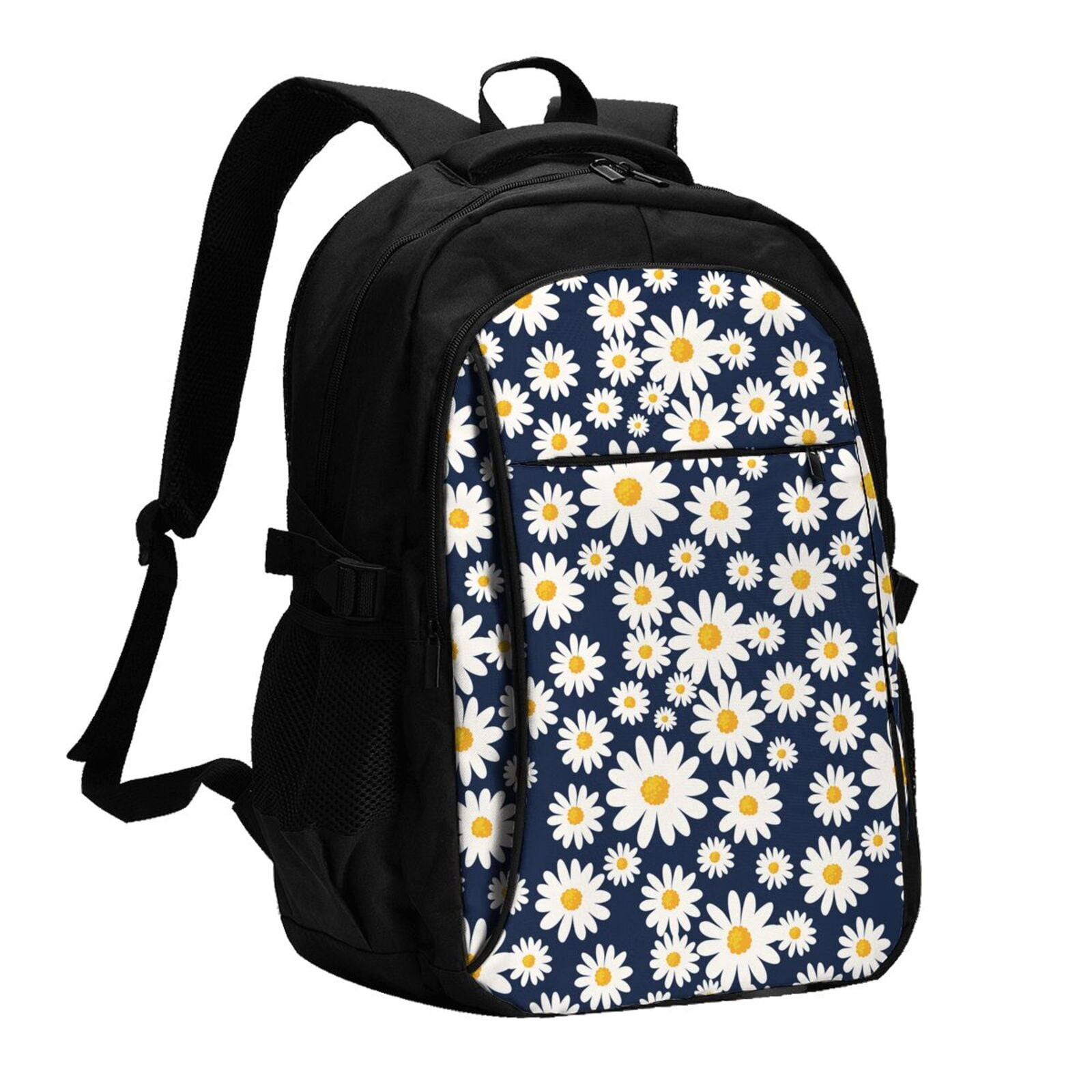 Defioc Daisy Floral for Travel Backpack for Women,15.6 inch Laptop ...