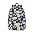 Defioc Daisy Floral for Canvas Backpack,Travel Rucksack Unisex Knapsack ...