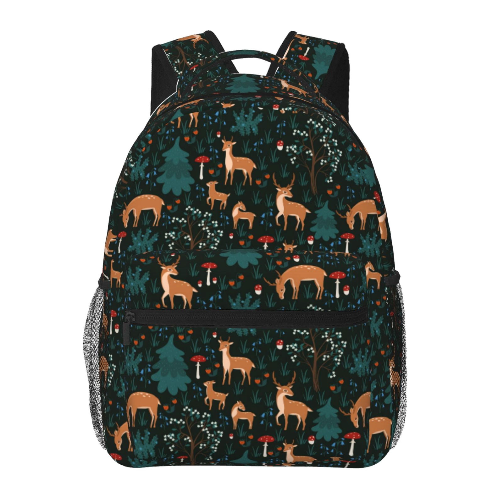 Defioc Deers In The Forest Pattern Laptop Backpack,Travel Backpack ...