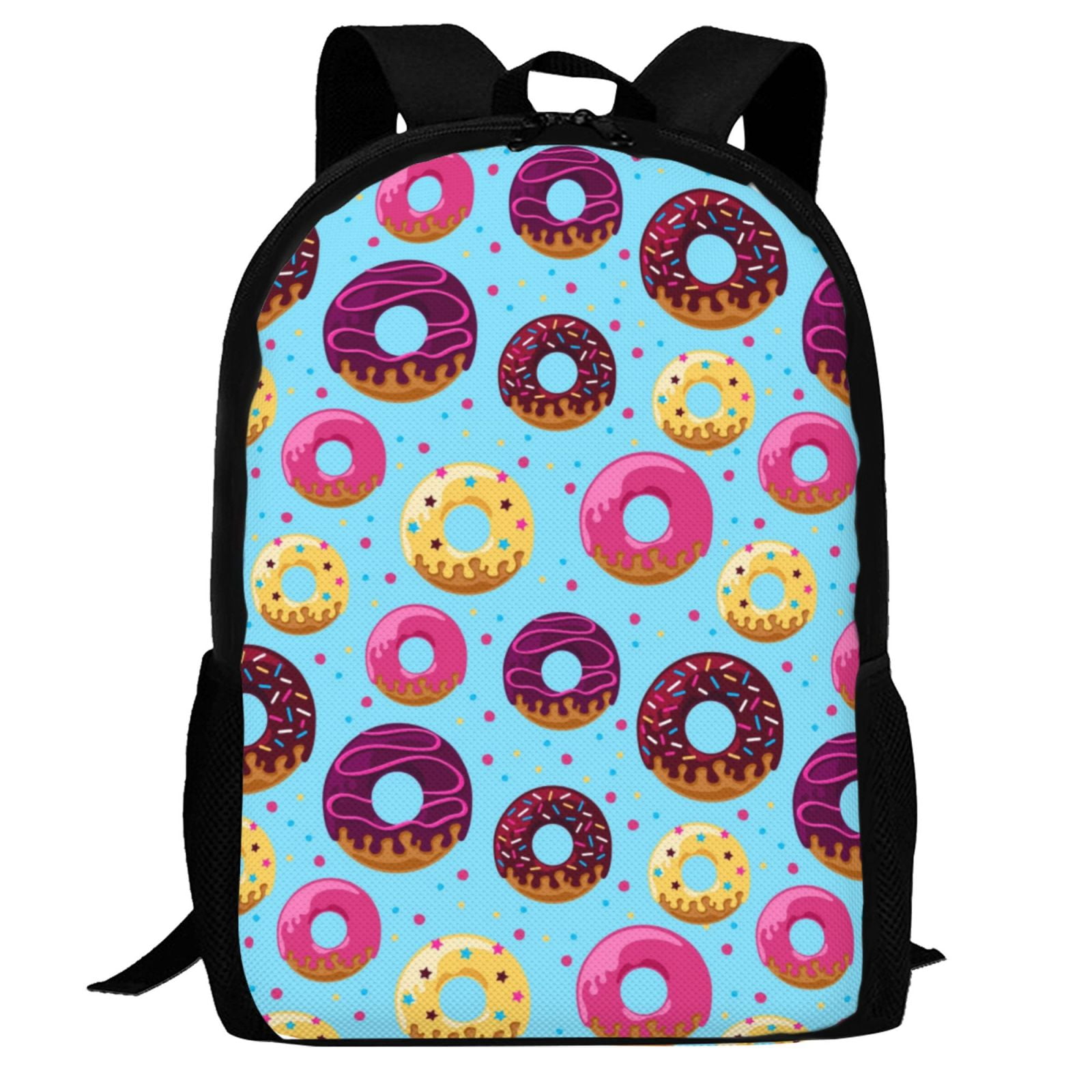 Defioc Donuts Pattern Carry on Backpack,16.5x12.5x5.5 Personal Item Bag ...