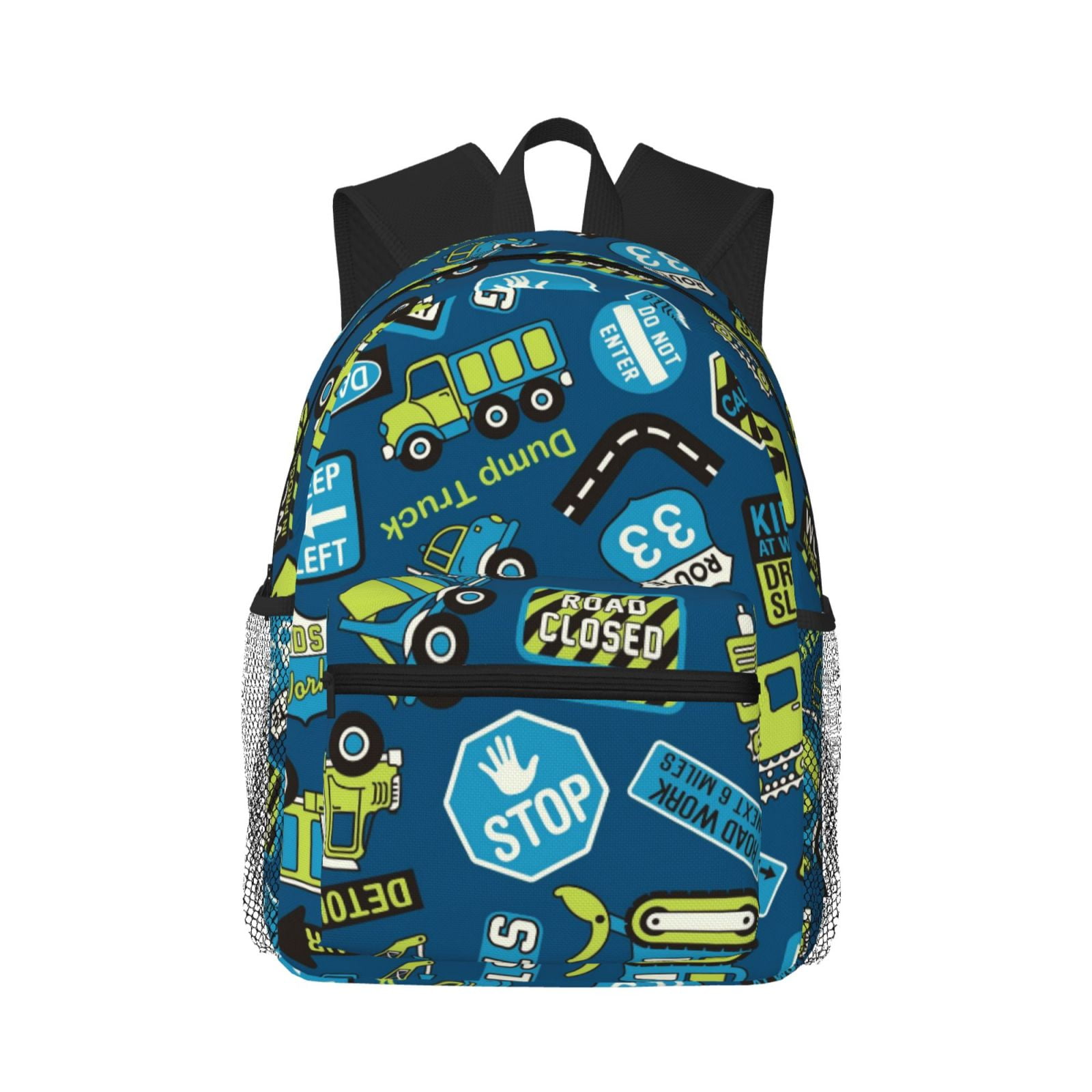 Defioc Dump Truck Pattern Laptop Backpack for Men and Women,Casual ...