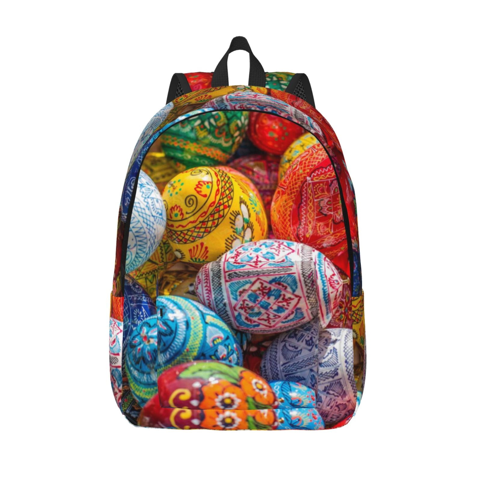 Defioc Easter Eggs for Canvas Backpack,Travel Rucksack Unisex Knapsack ...