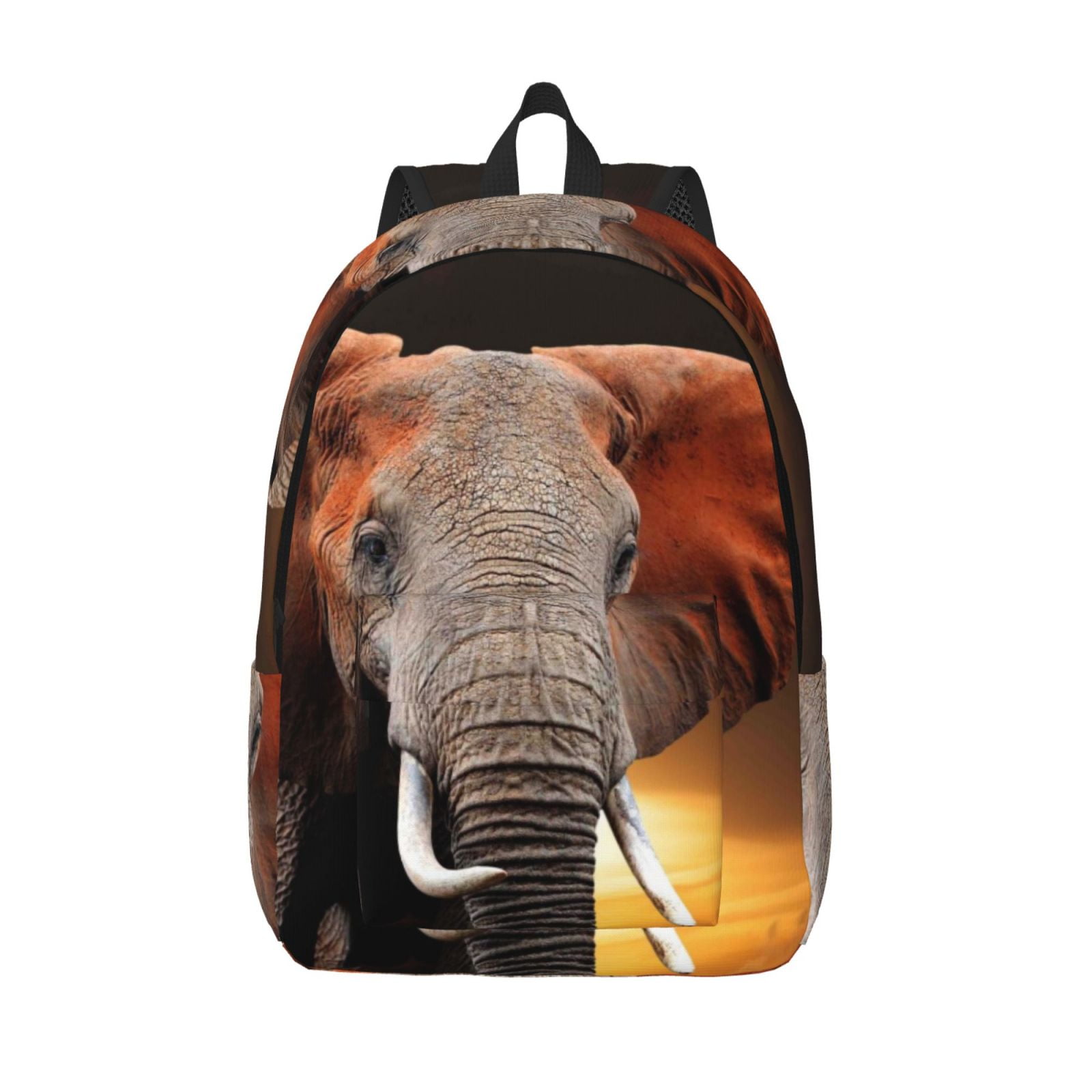 Defioc Elephant Sunset in Kenya for Canvas Backpack,Travel Rucksack ...