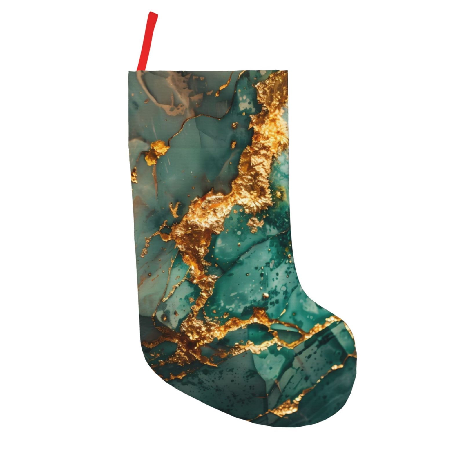 Defioc Emerald Color Gold Marble for Christmas Stockings 18 ...