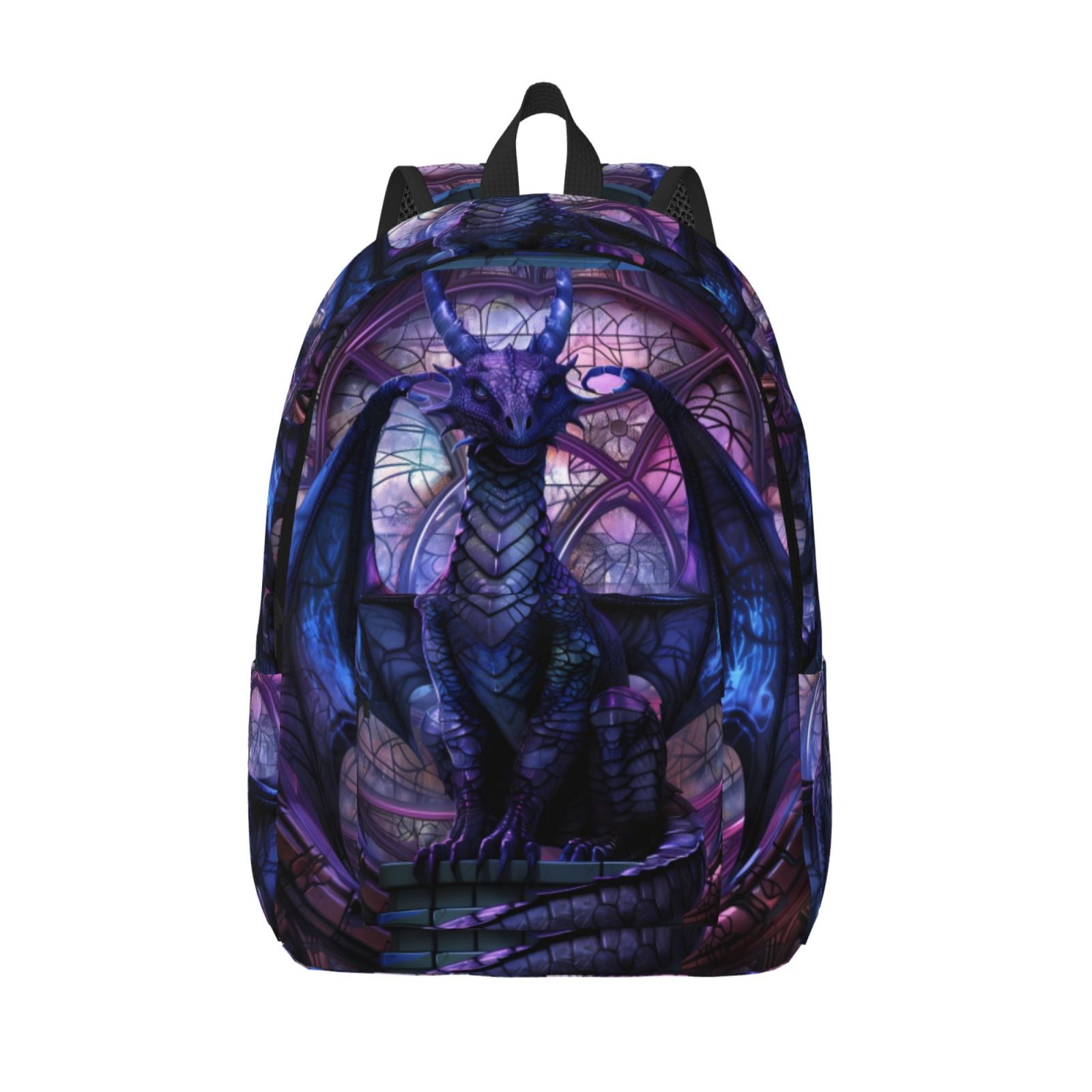 Defioc Fantasy Dragon In Cathedral for Canvas Backpack,Travel Rucksack ...