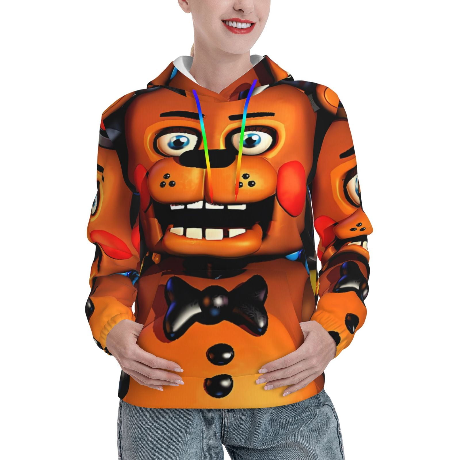 Defioc Five Nights At Freddy'S Print Women's Hooded Sweatshirts,Workout ...