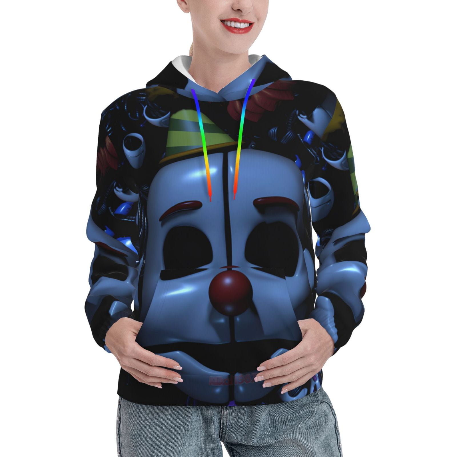 Defioc Five Nights At Freddy'S Print Women's Hooded Sweatshirts,Workout ...