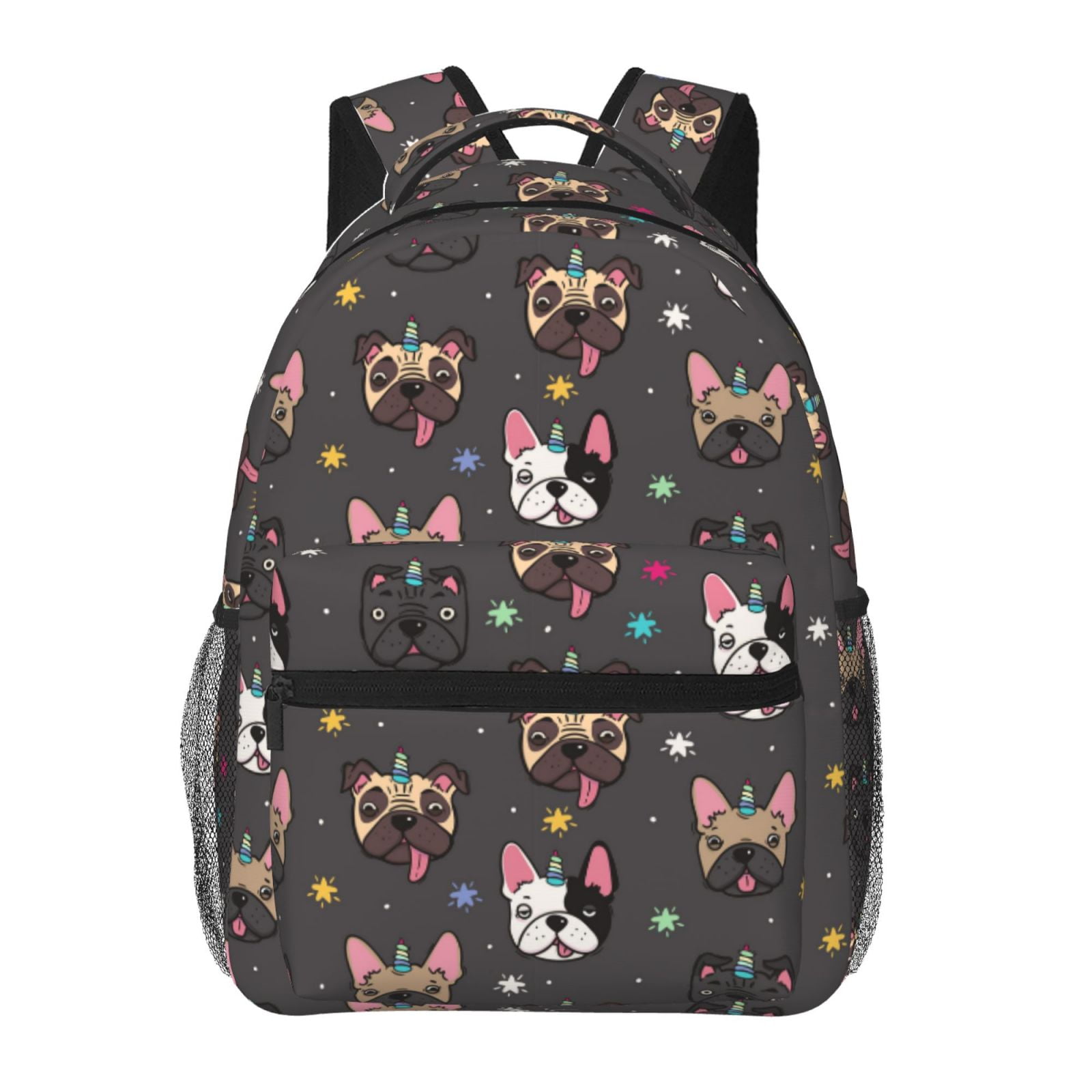 Defioc French Bulldogs Pattern Laptop Backpack,Travel Backpack Outdoor ...