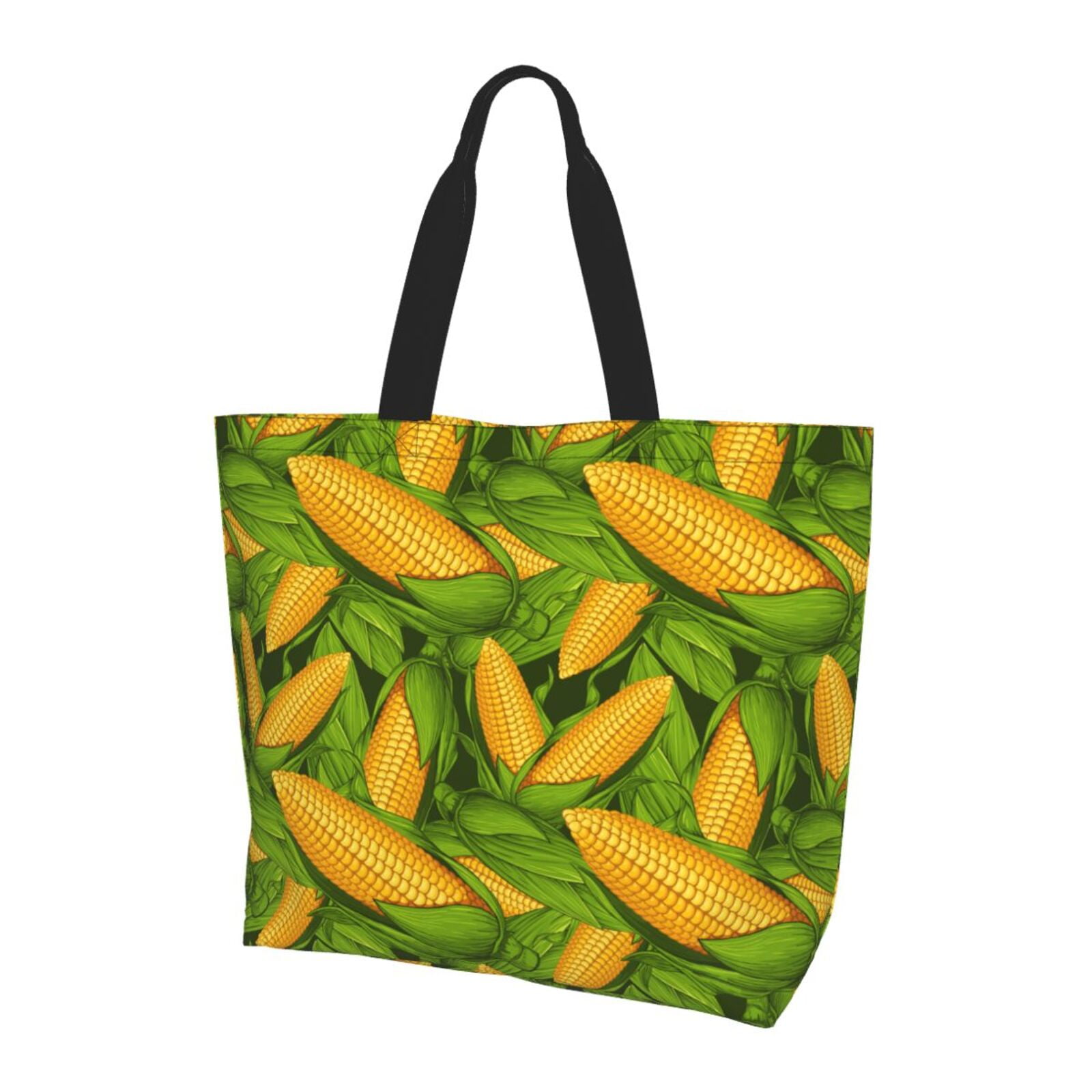 Defioc Fresh Corn 1for Women's Tote Bag - Shopping Bag Casual Shoulder Bag Fashion Handbag Daily ...