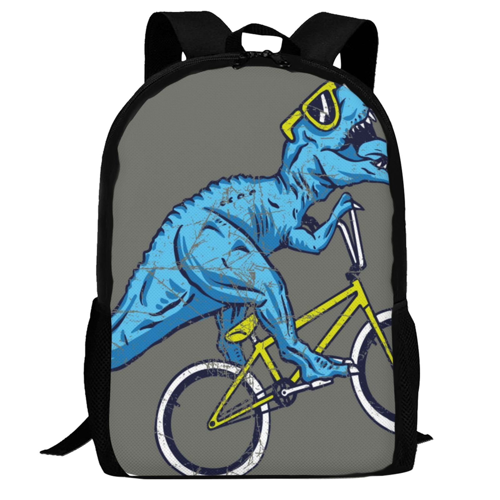 Defioc Fun Riding Dinosaur Pattern Carry on Backpack,16.5x12.5x5.5 ...