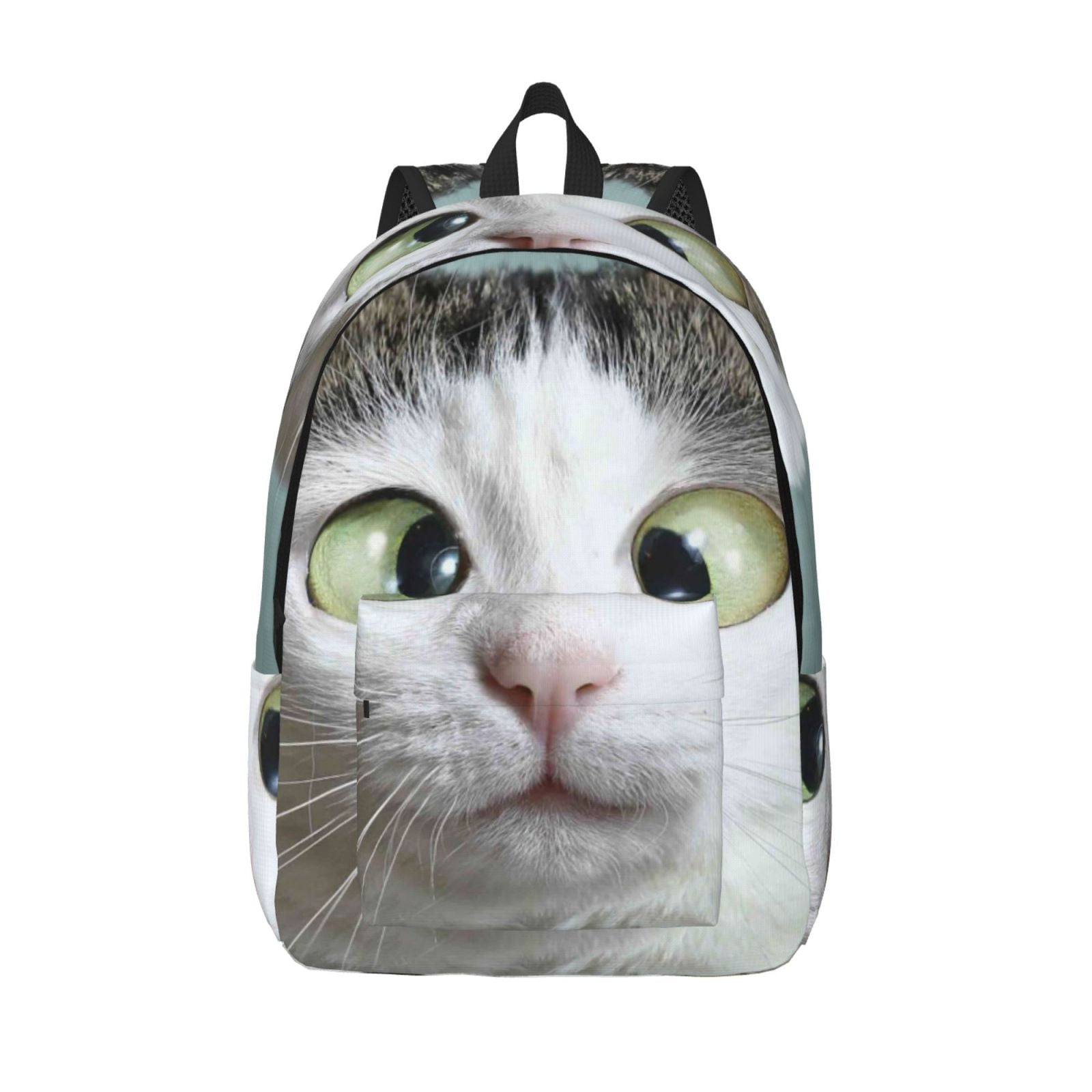 Defioc Funny Cat for Canvas Backpack,Travel Rucksack Unisex Knapsack ...