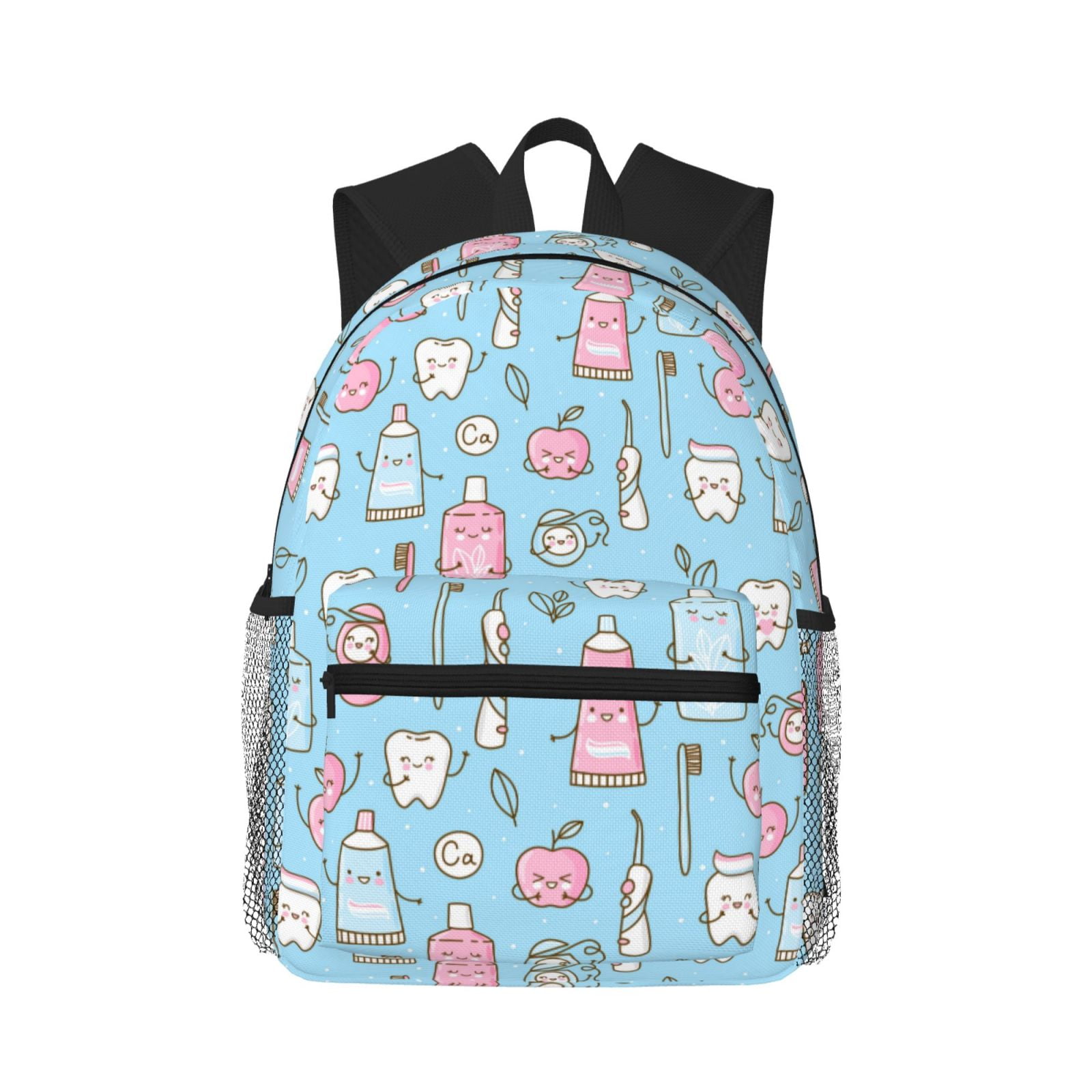Defioc Funny Cute Teeth Pattern Laptop Backpack for Men and Women ...