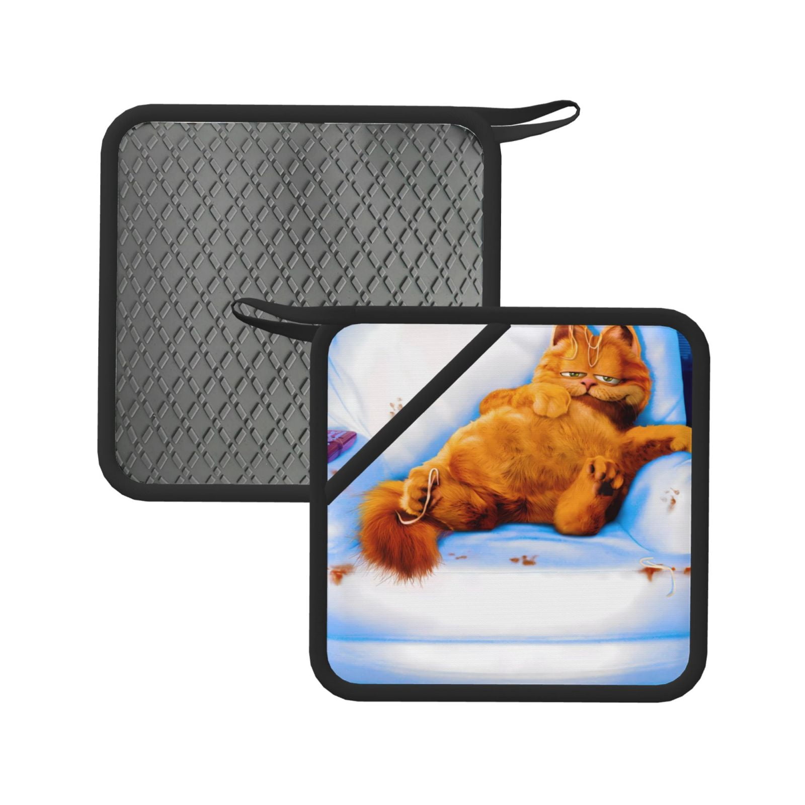 Defioc Garfield Print Trivets for Hot Dishes,Silicone Hot Pads Pot ...