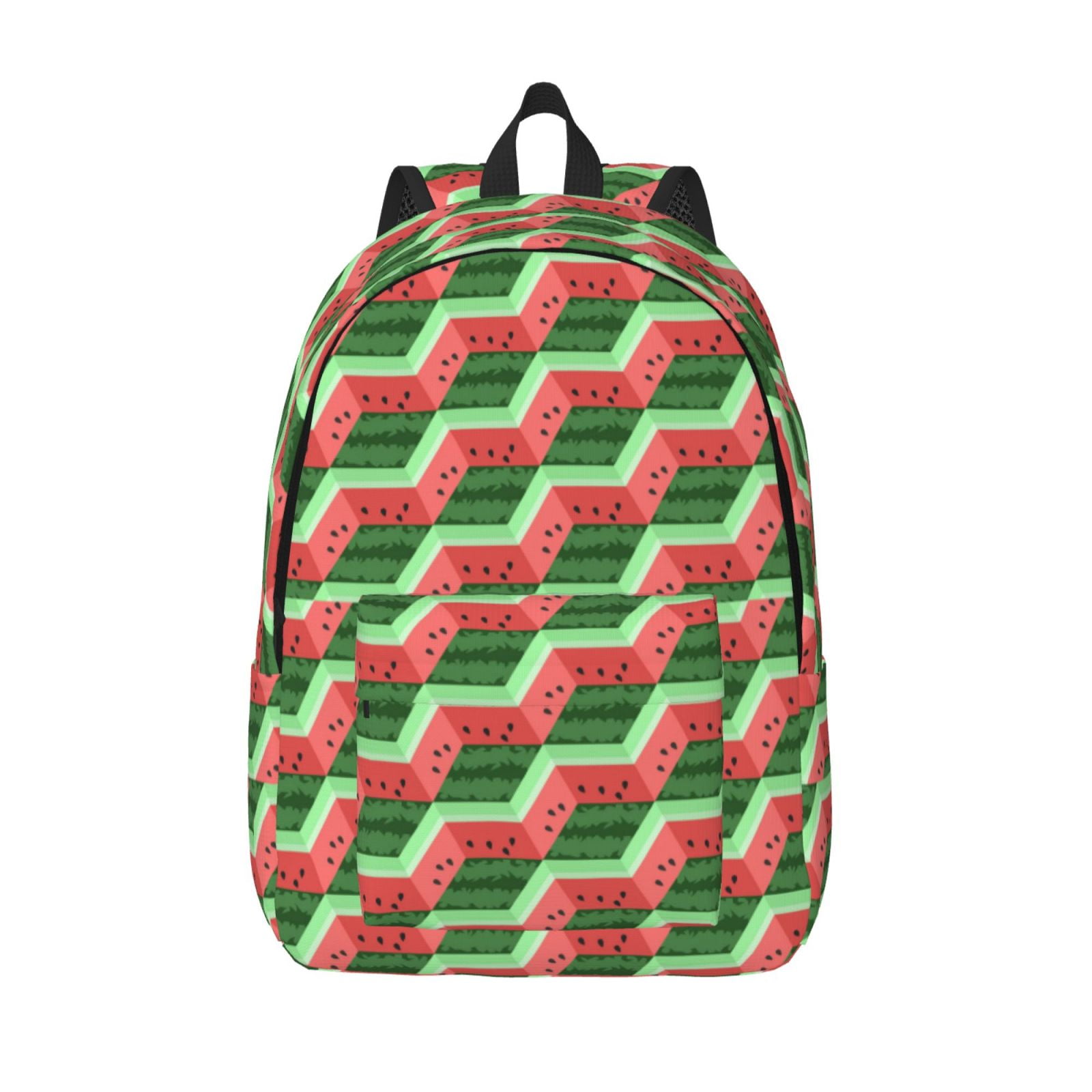 Defioc Geometric Watermelon for Canvas Backpack,Travel Rucksack Unisex ...