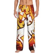 Godzilla Men's Officially Licensed Lounge Sleep Pants with Japanese ...