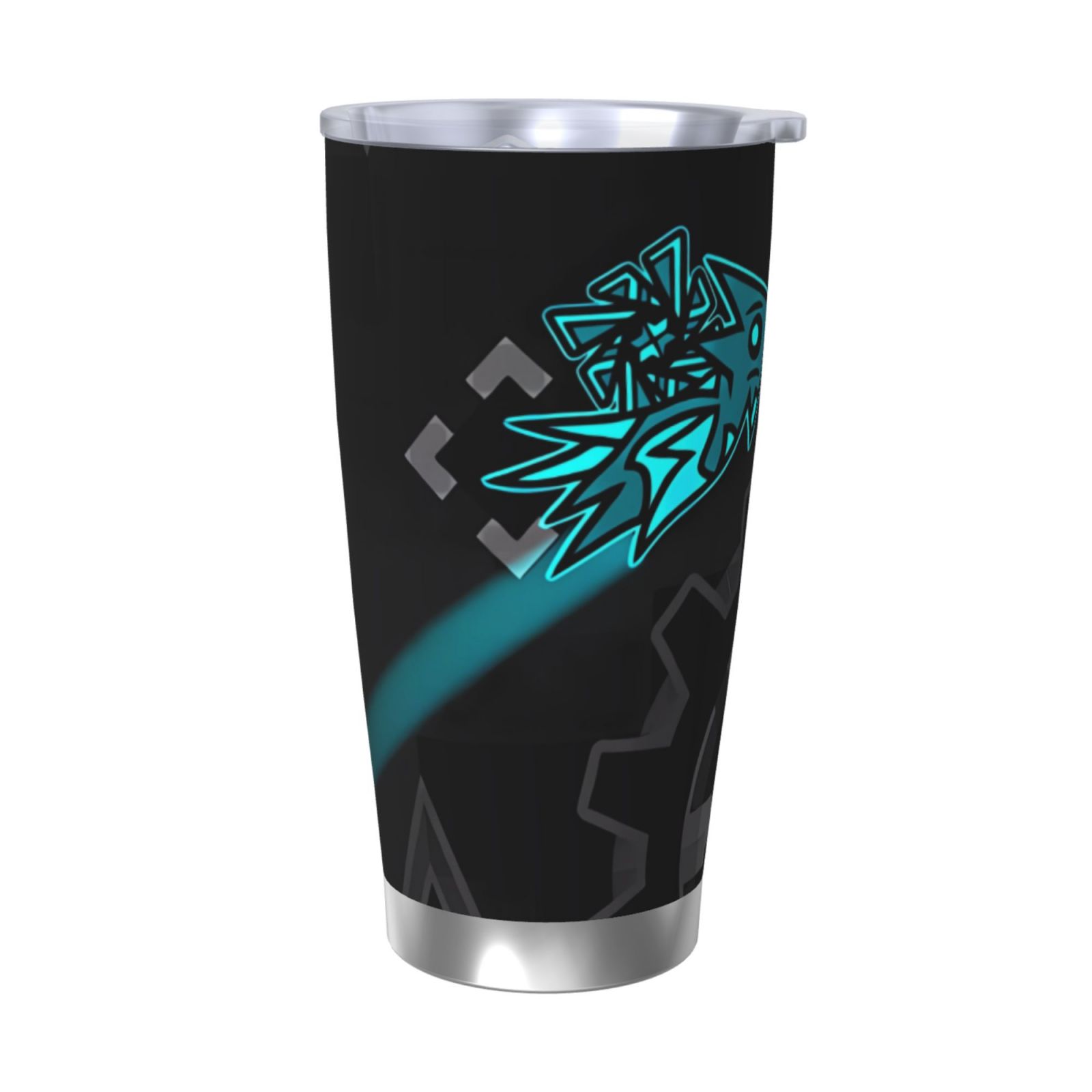 Defioc Geometry Dash Print 20oz Insulated Tumbler with Lid,Coffee Mug ...