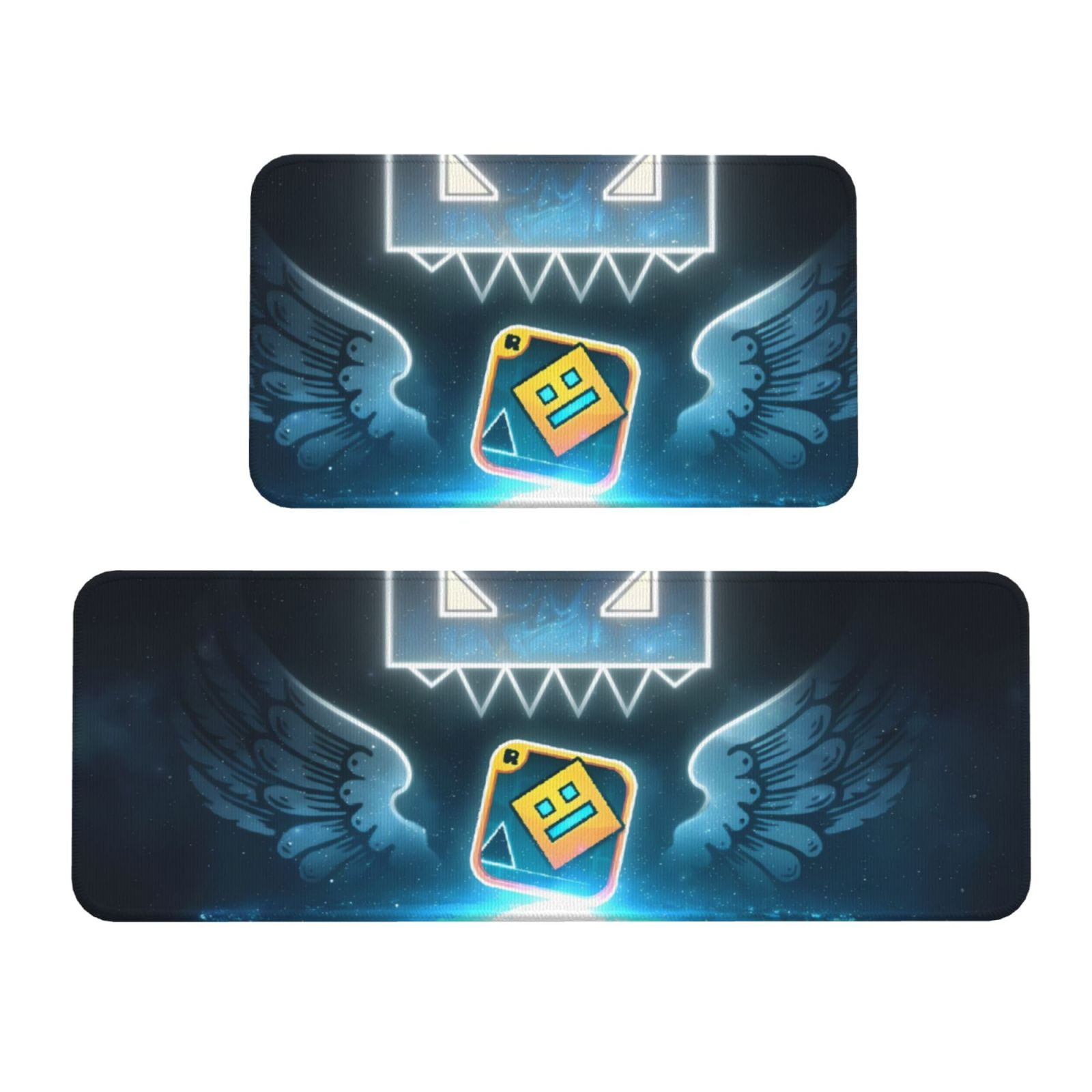 Defioc Geometry Dash Print Kitchen Mats for Floor, Kitchen Rugs ...