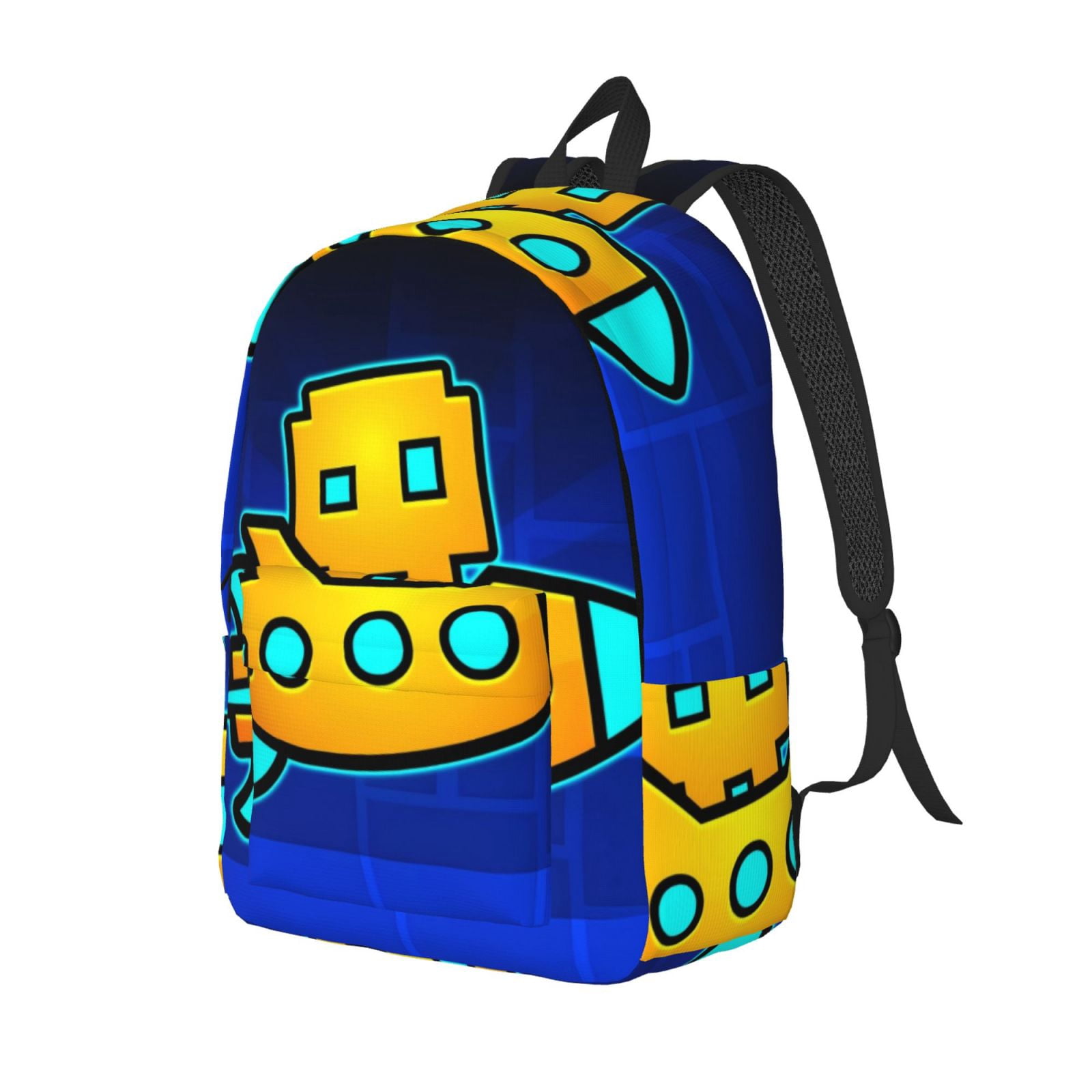 Defioc Geometry Dash for Canvas Backpack,Travel Rucksack Unisex ...