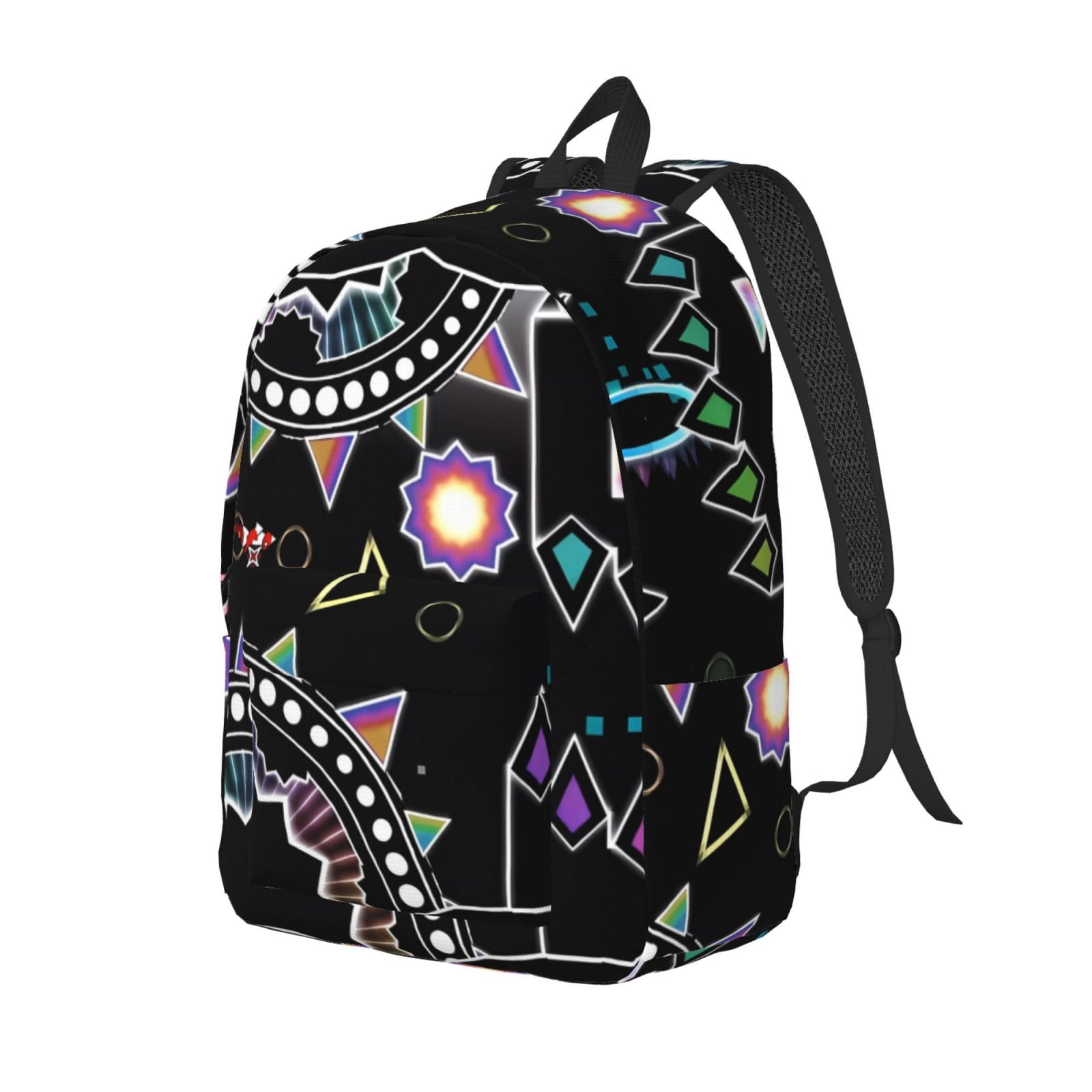 Defioc Geometry Dash for Canvas Backpack,Travel Rucksack Unisex ...
