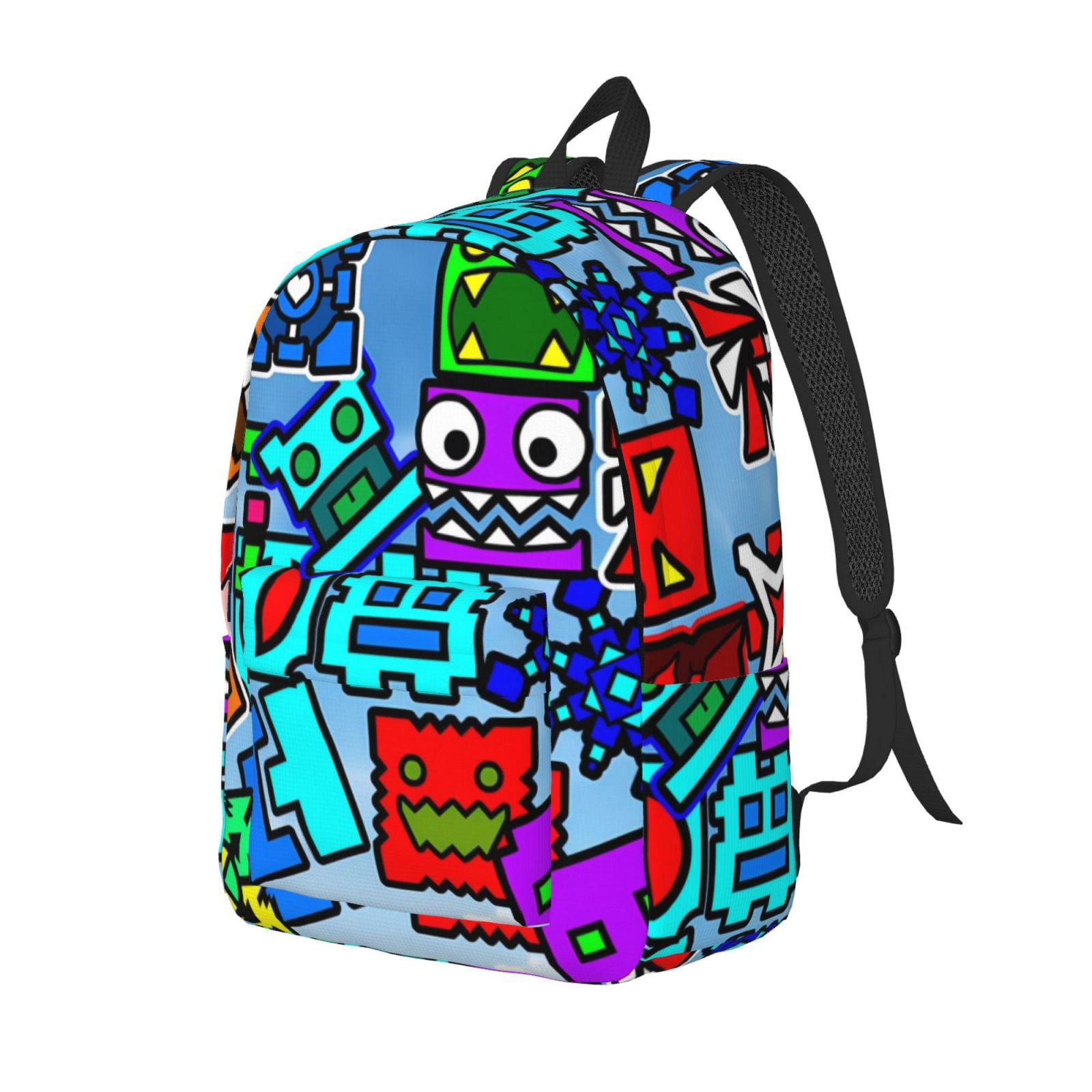 Defioc Geometry Dash for Canvas Backpack,Travel Rucksack Unisex ...