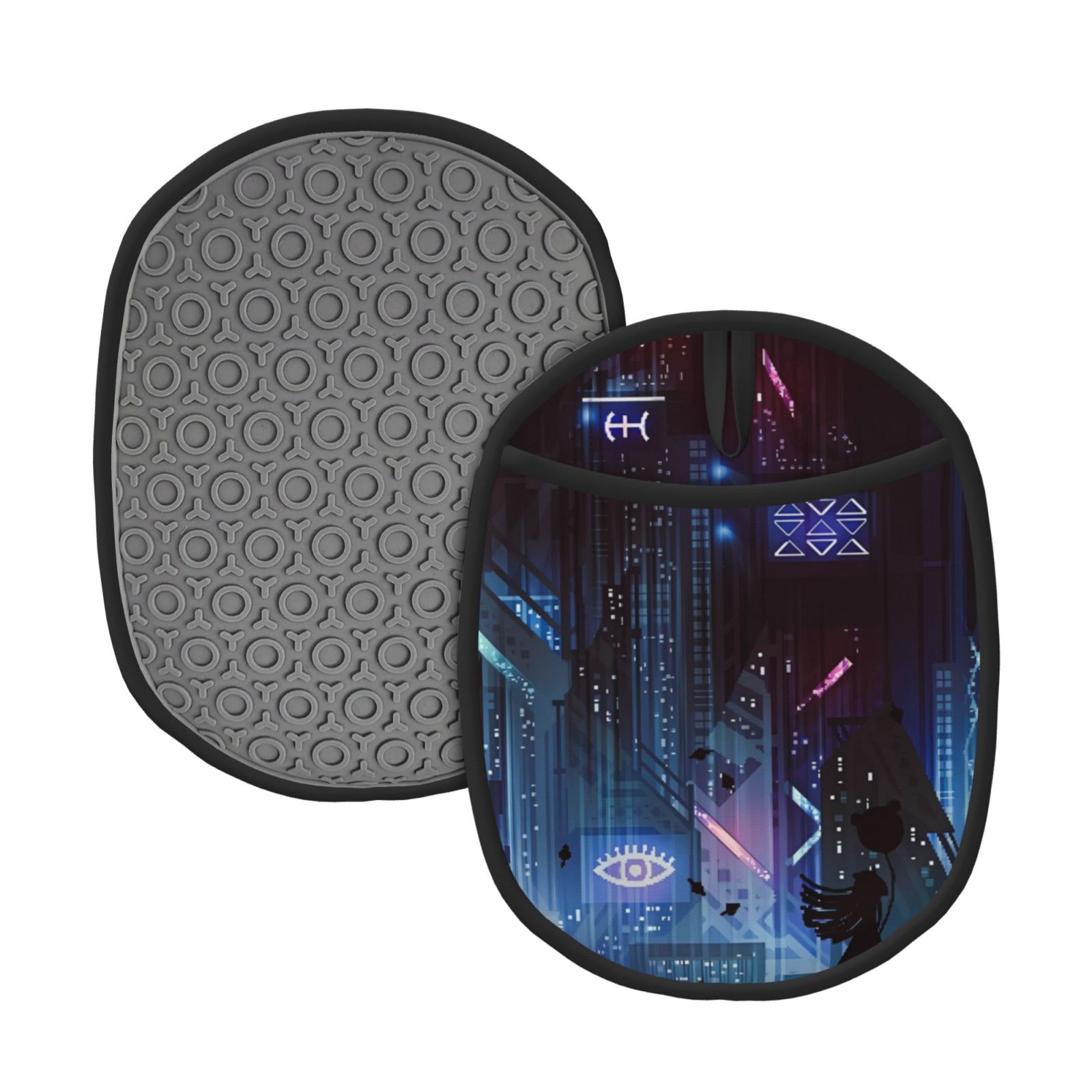 Defioc Geometry Dash for Silicone Potholders,Pot Holder for Kitchens ...