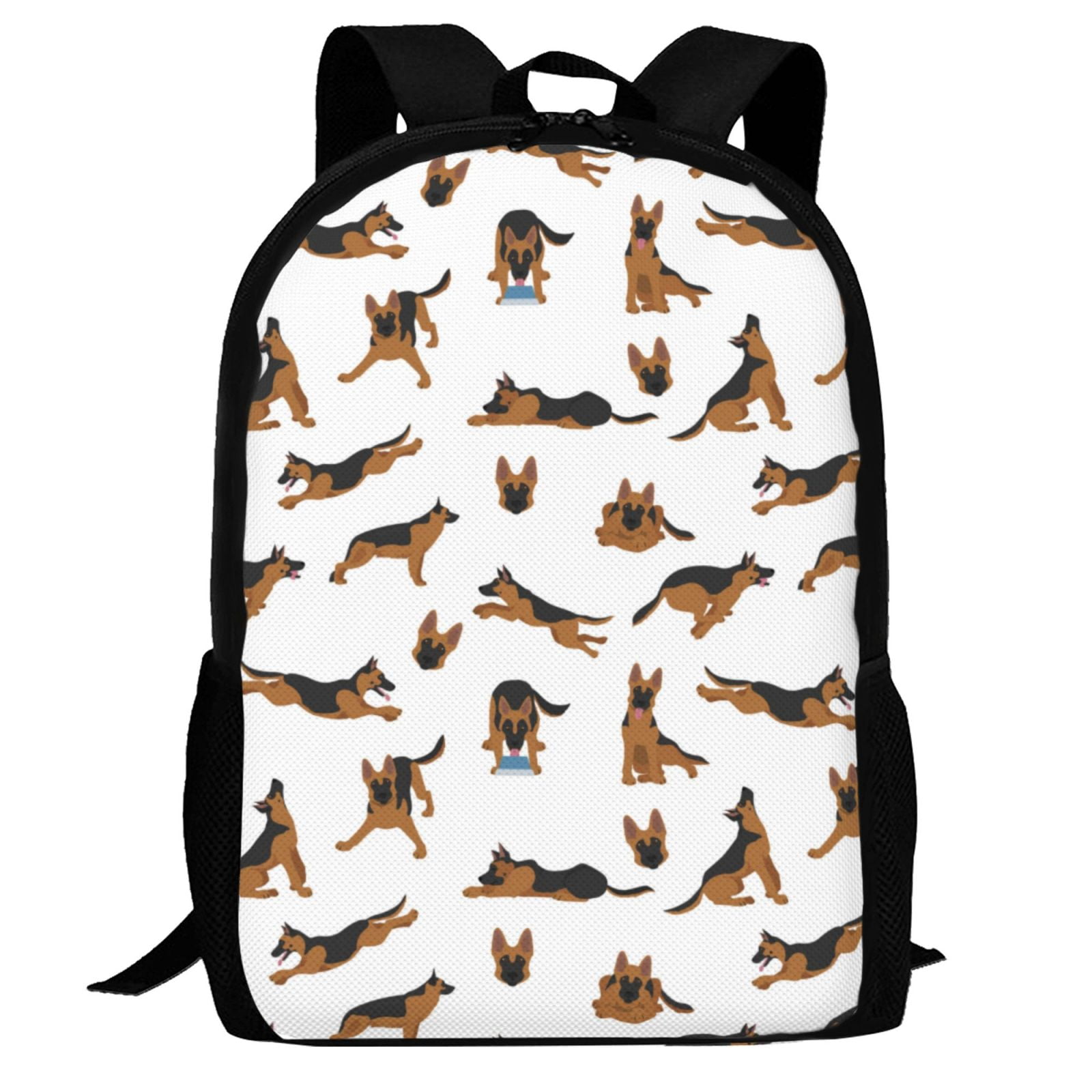 Defioc German Shepherd Dog Pattern Carry on Backpack,16.5x12.5x5.5 ...