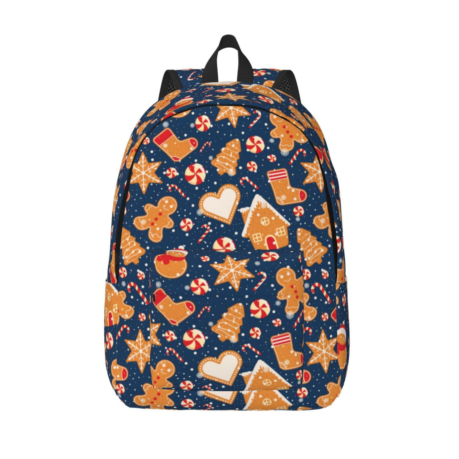Defioc Gingerbread Delights for Canvas Backpack,Travel Rucksack Unisex ...