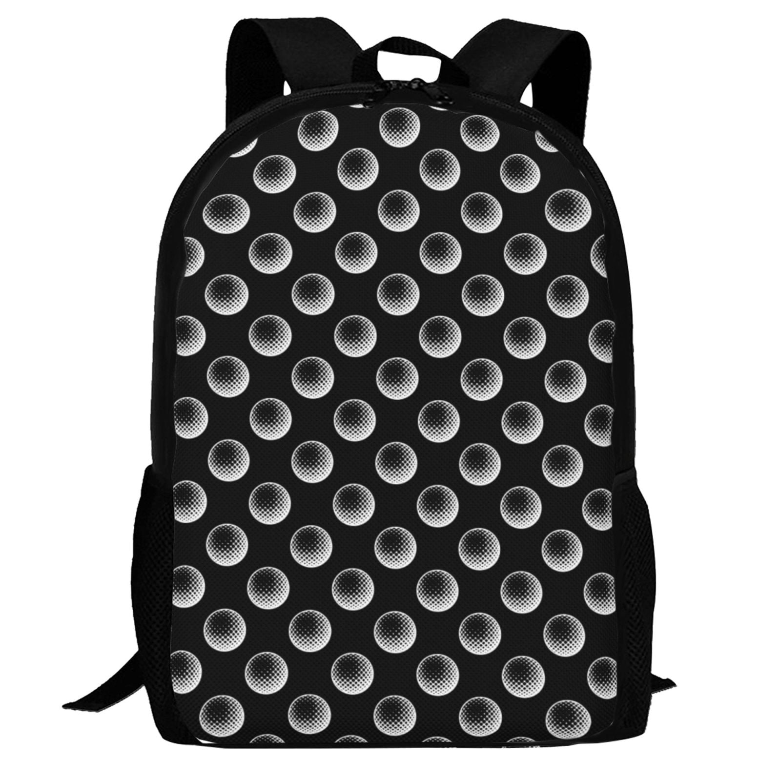 Defioc Golf Balls Pattern Carry on Backpack,16.5x12.5x5.5 Personal Item ...